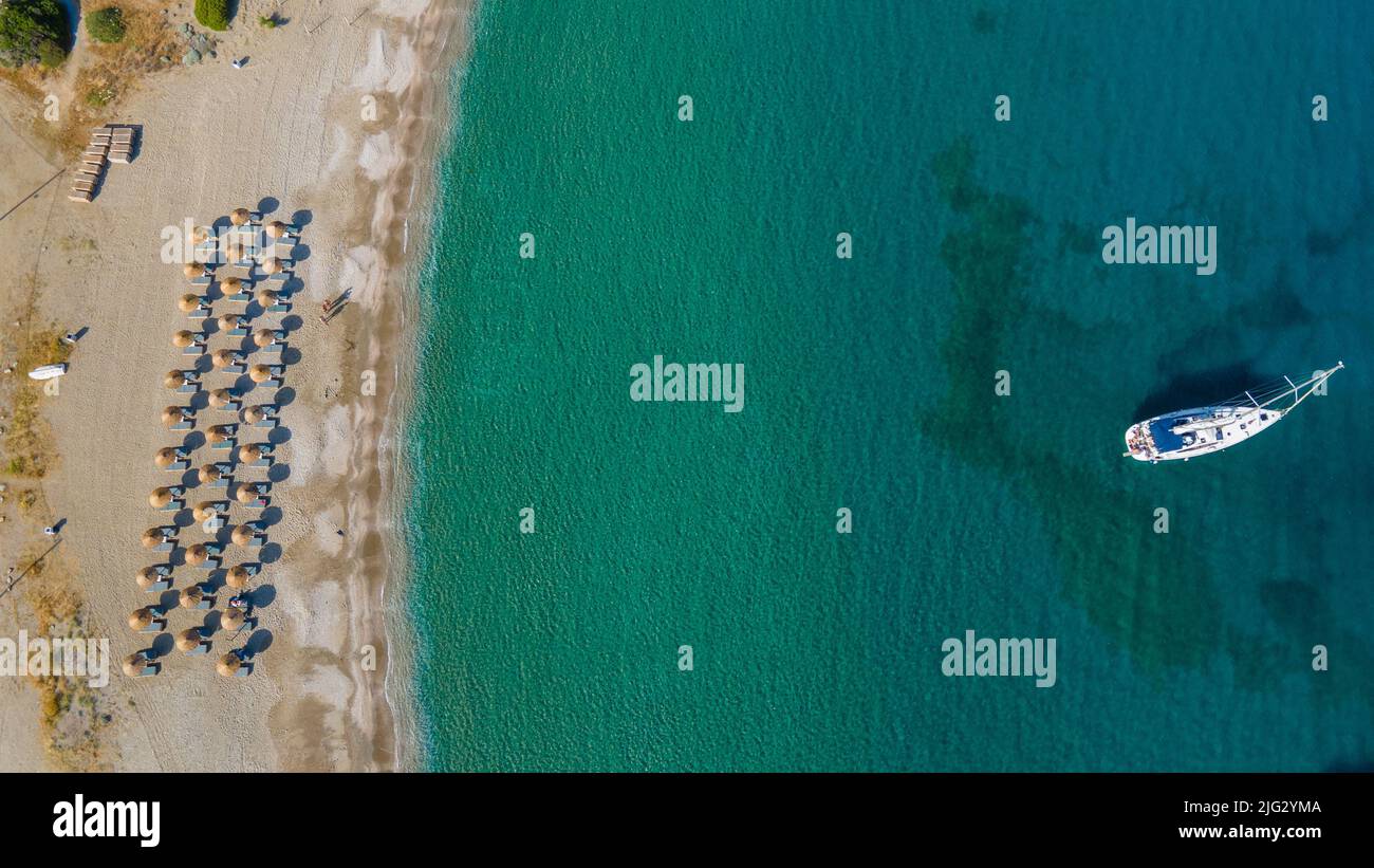 Kea greece spathi hi-res stock photography and images - Alamy