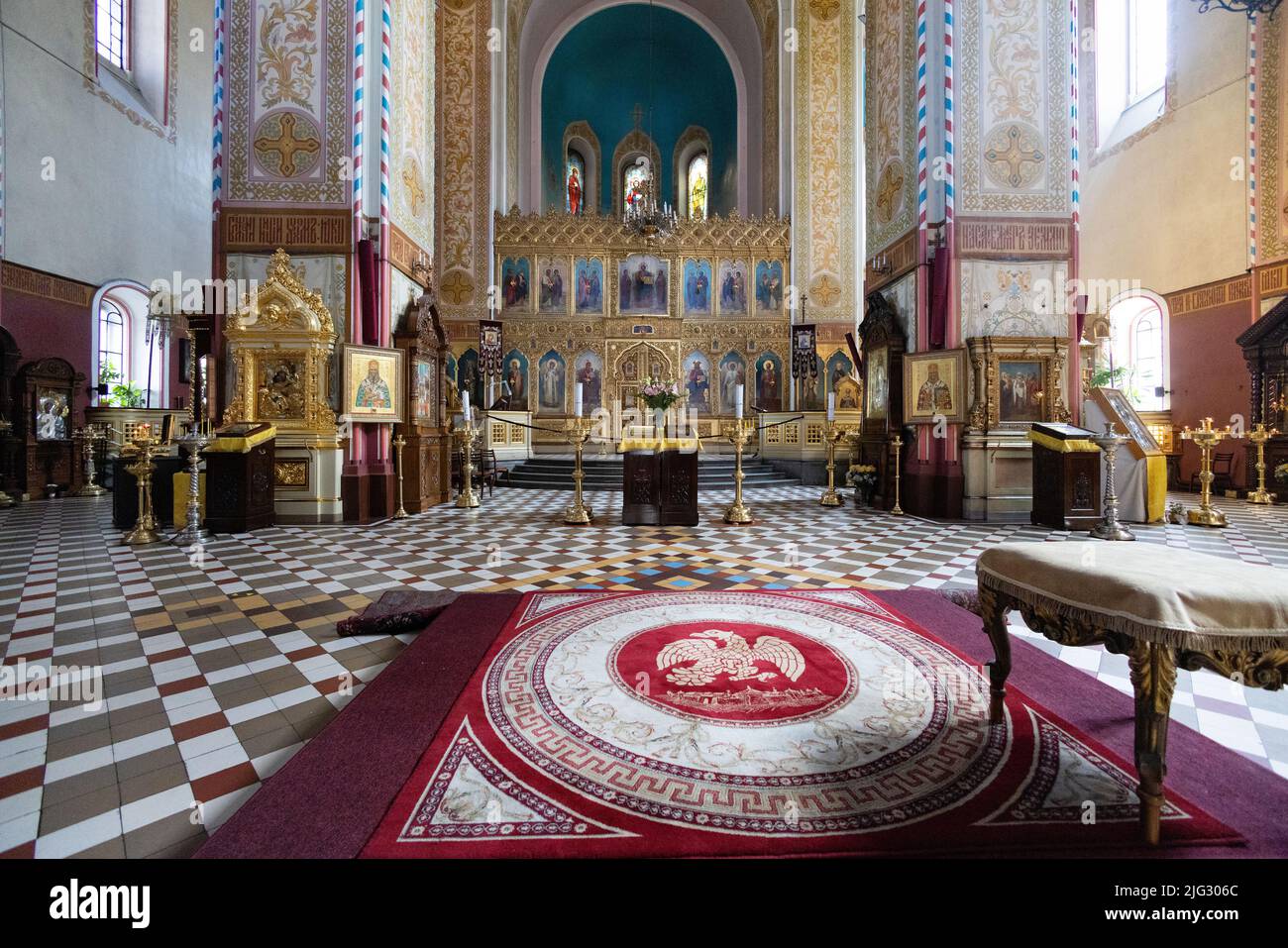 Inside the ornate interior of the 19th century Alexander Nevsky ...