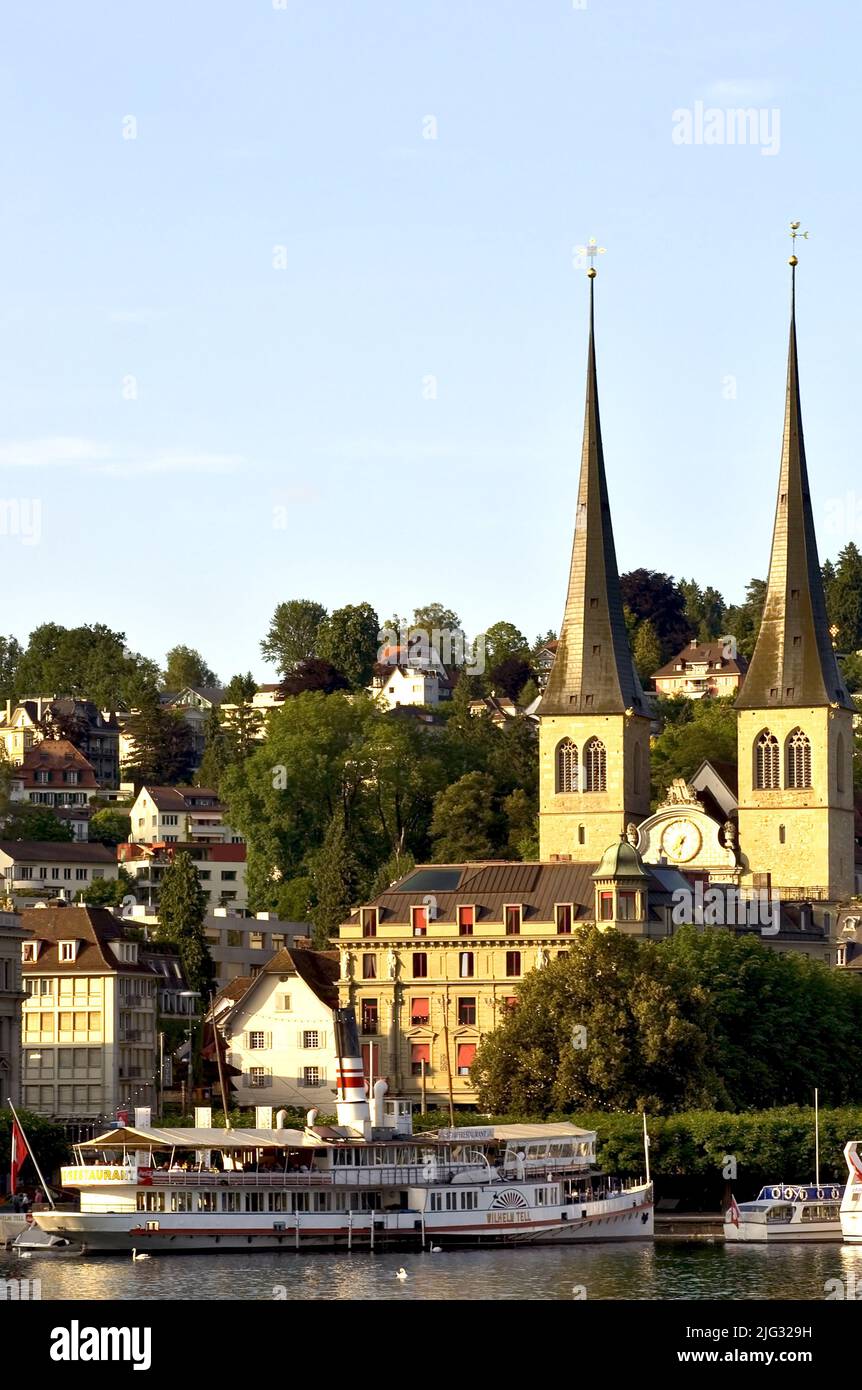 Church of St. Leodegar, Switzerland, Lucerne Stock Photo - Alamy