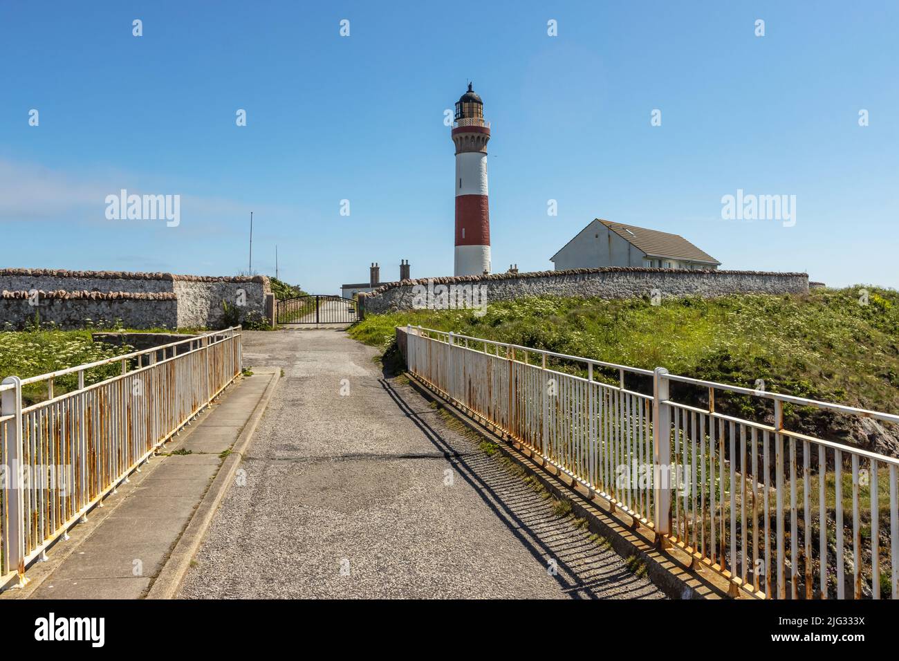 View of Buchan Ness Lighthouse near Inverness Stock Photo - Alamy