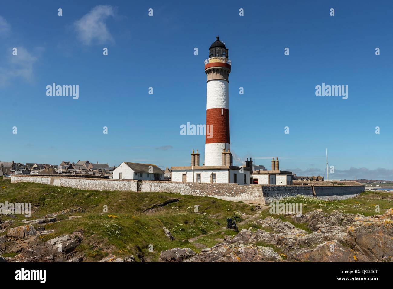 View of Buchan Ness Lighthouse near Inverness Stock Photo - Alamy