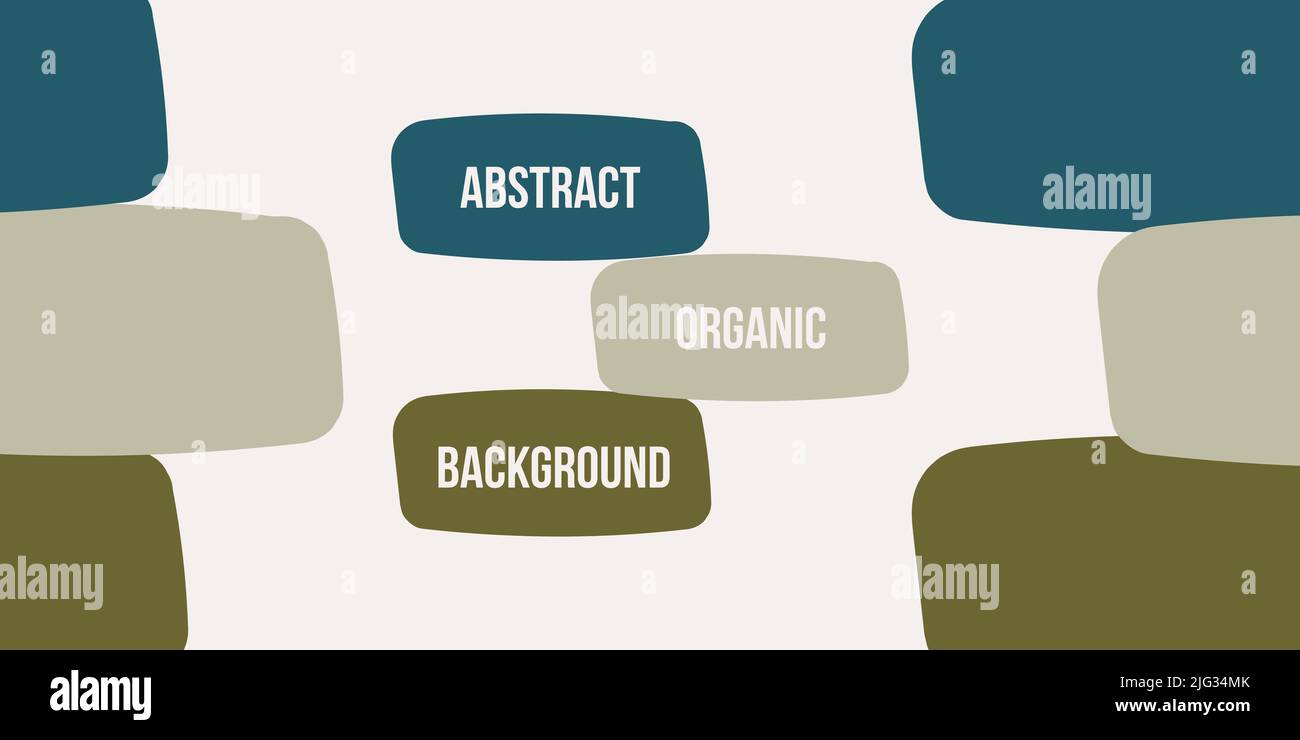 Abstract organic rectangle shapes background. Hand drawn neutral colors ...