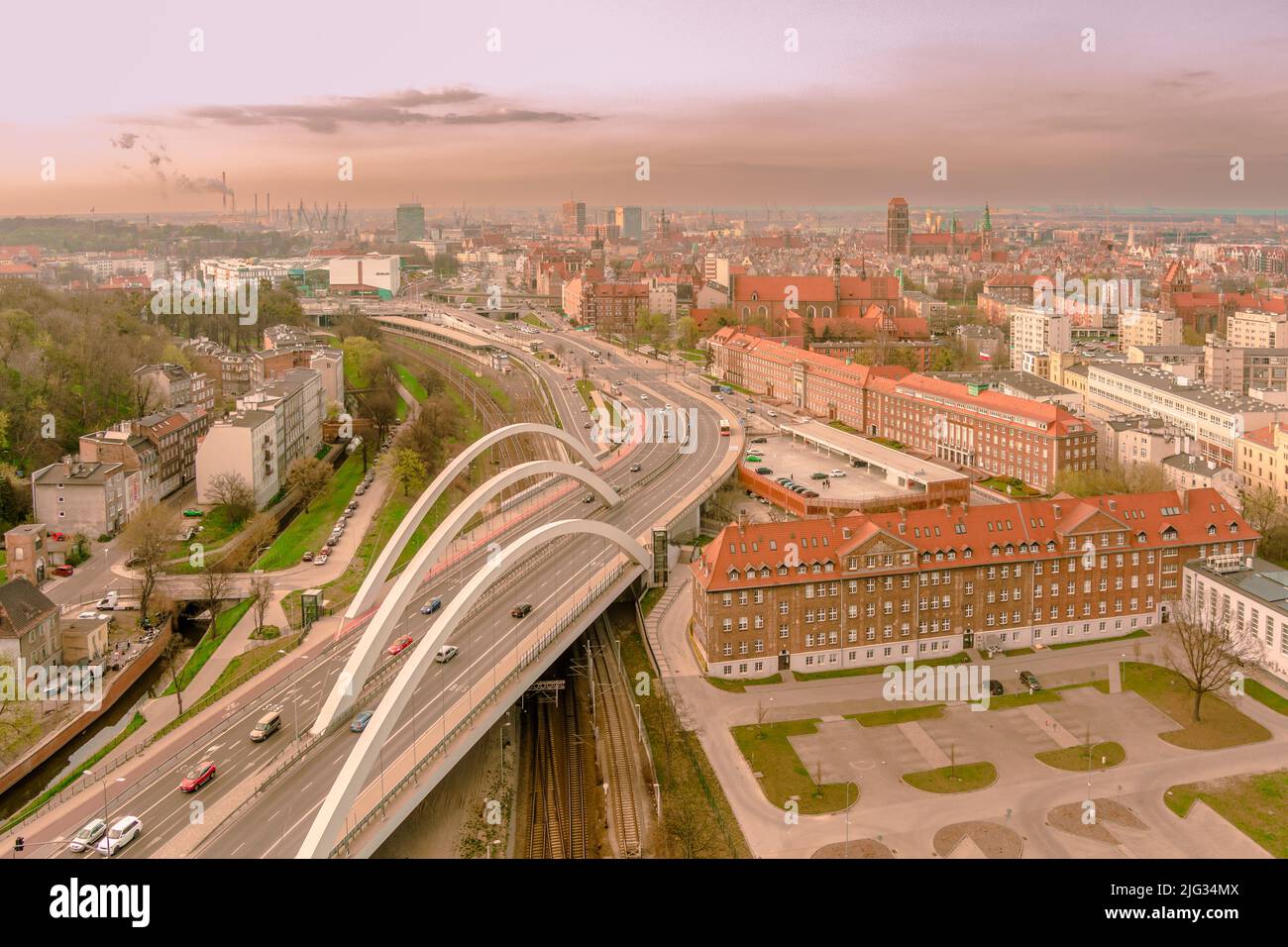 gdansk from above Stock Photo - Alamy