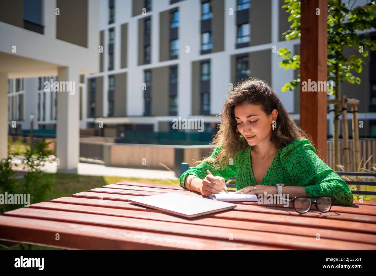 Caucasian woman drawing ideas on hi-res stock photography and images ...