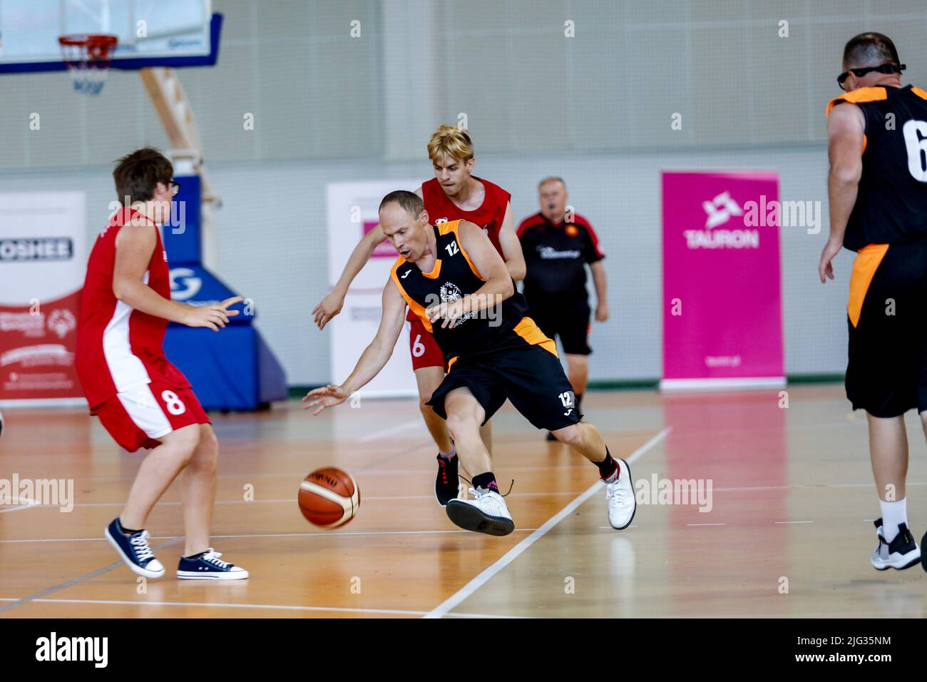 Athletes from Poland play basketball during Polish National Summer ...