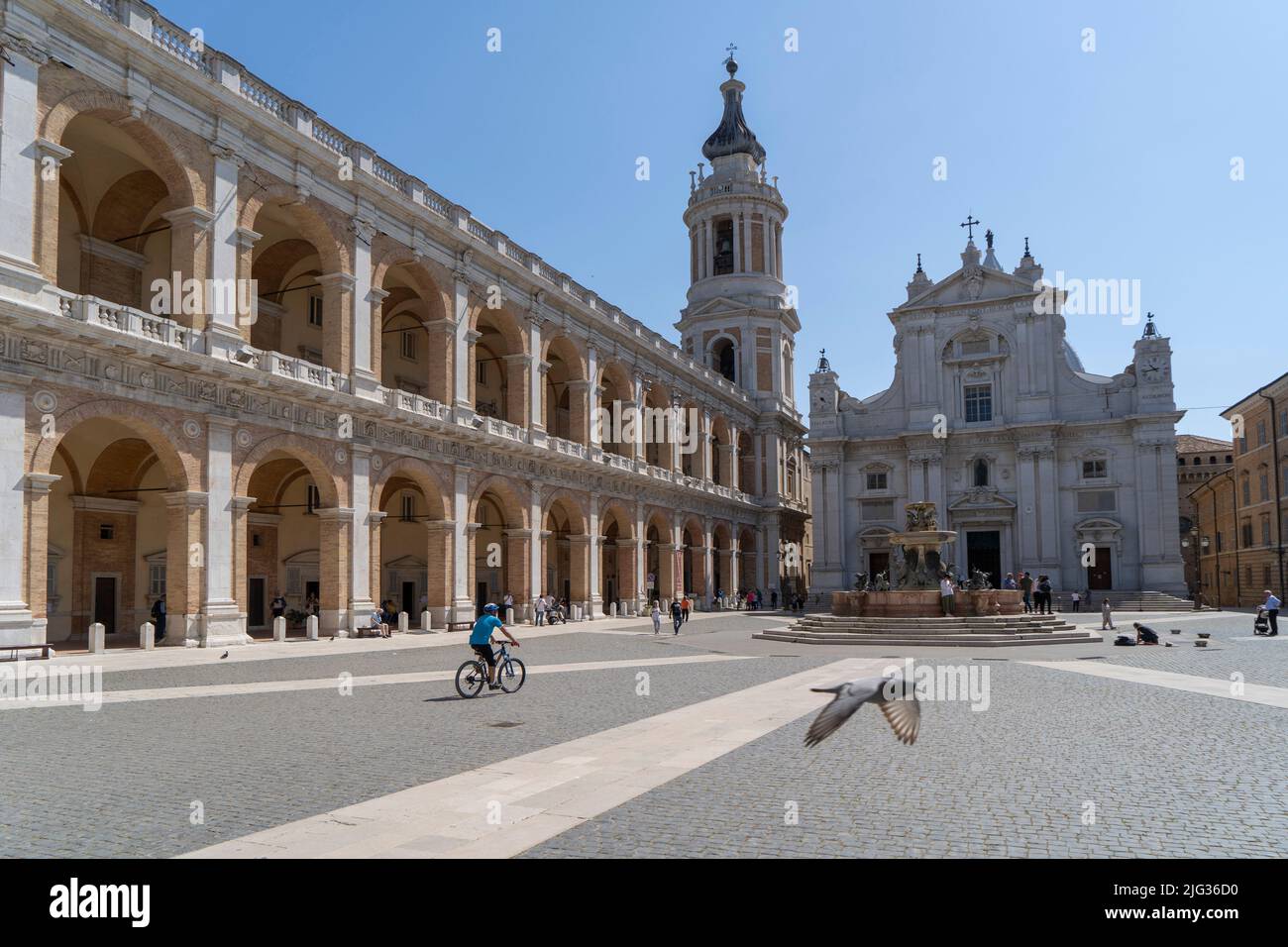 Piazza della Madonna square, Sanctuary of Madonna di Loreto, Loreto ...