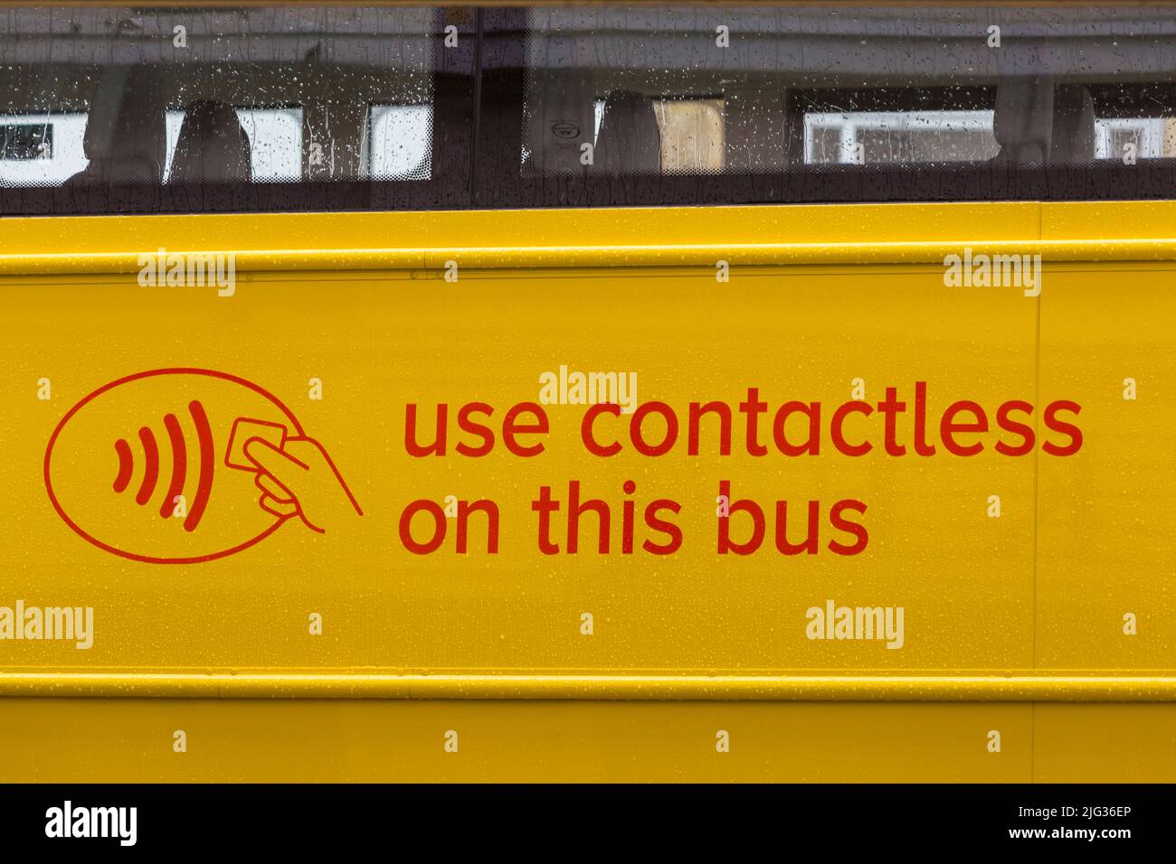 use contactless on this bus - detail on side of bus at Oxford ...