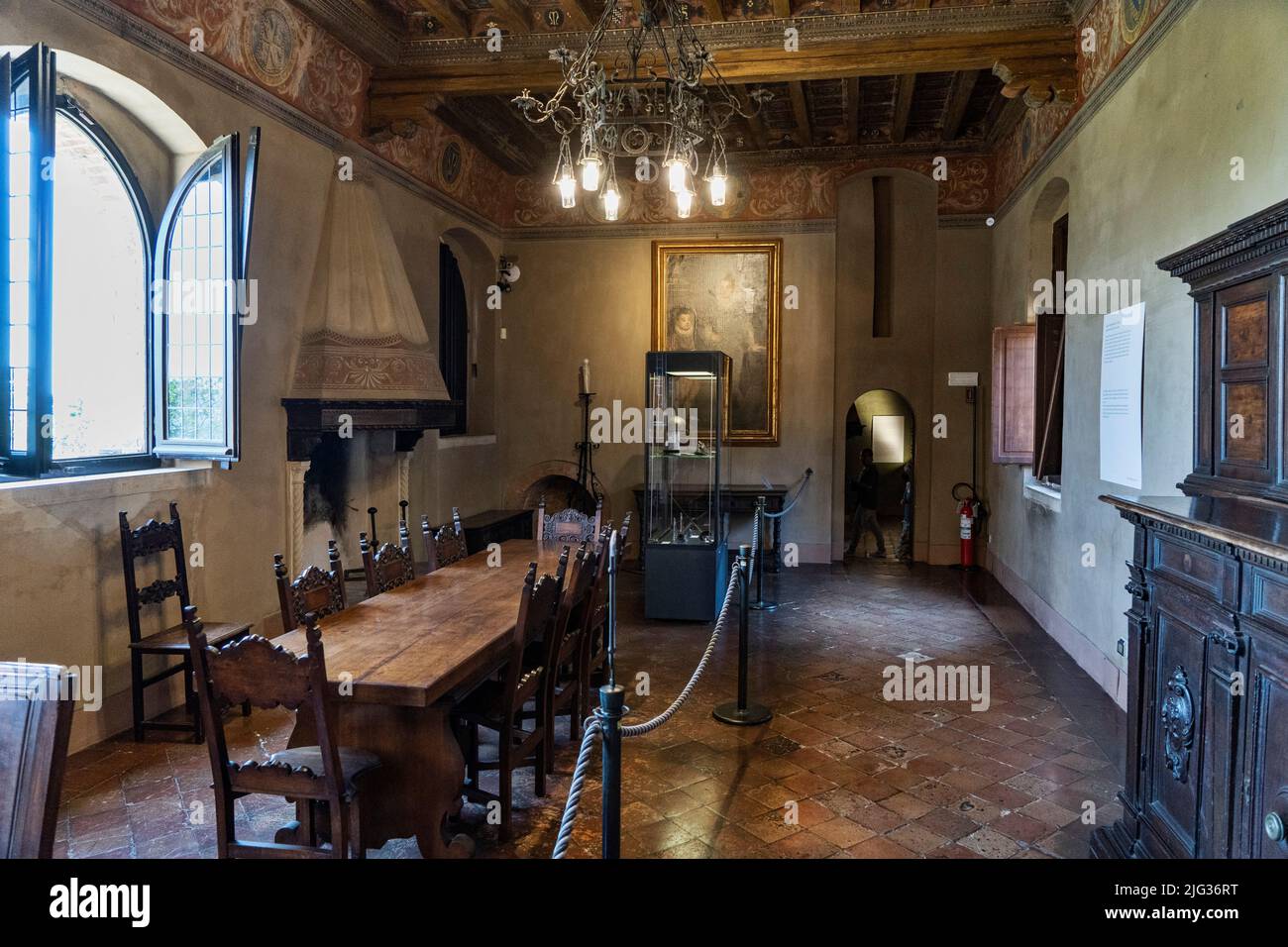 Gradara Castle, Interior, Marche, Italy, Europe Stock Photo - Alamy