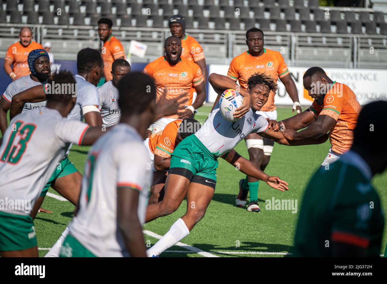 Adama DEME during the Rugby Africa Cup 2022, World Cup 2023 Qualifiers ...