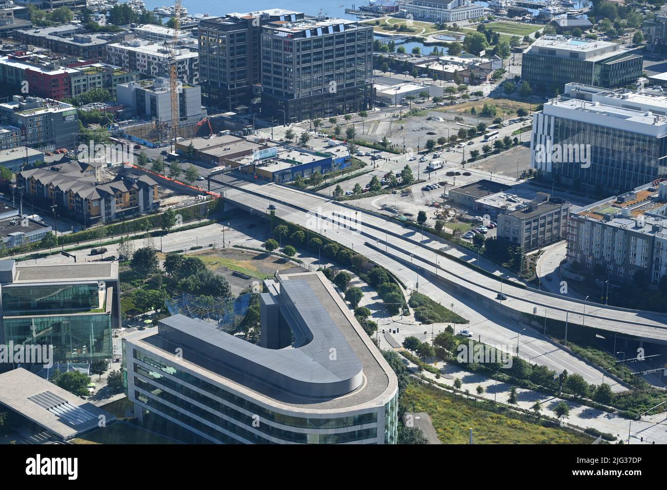 Views of Seattle from the Space Needle Stock Photo - Alamy