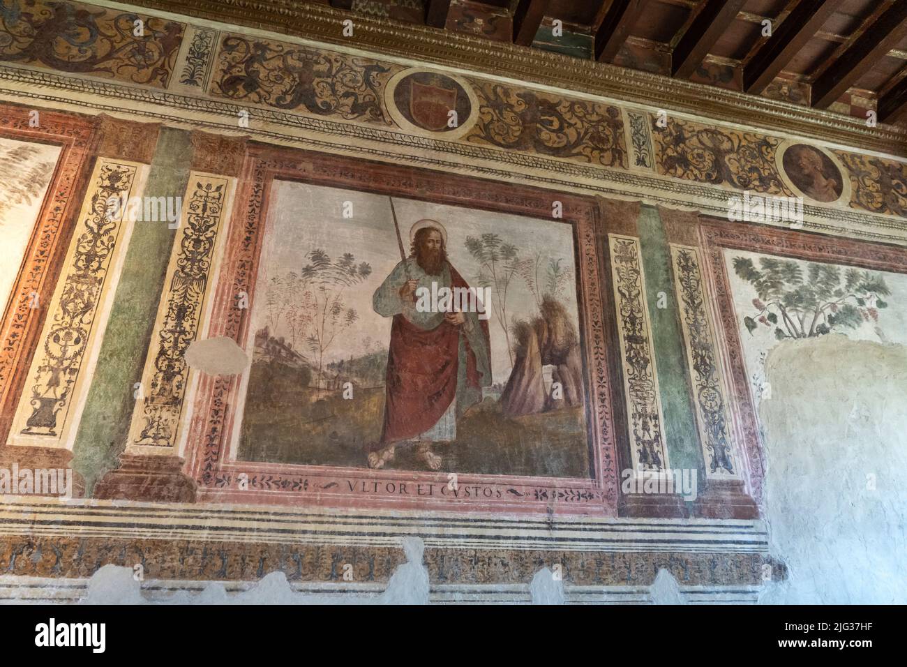 Gradara Castle, Interior, Marche, Italy, Europe Stock Photo - Alamy