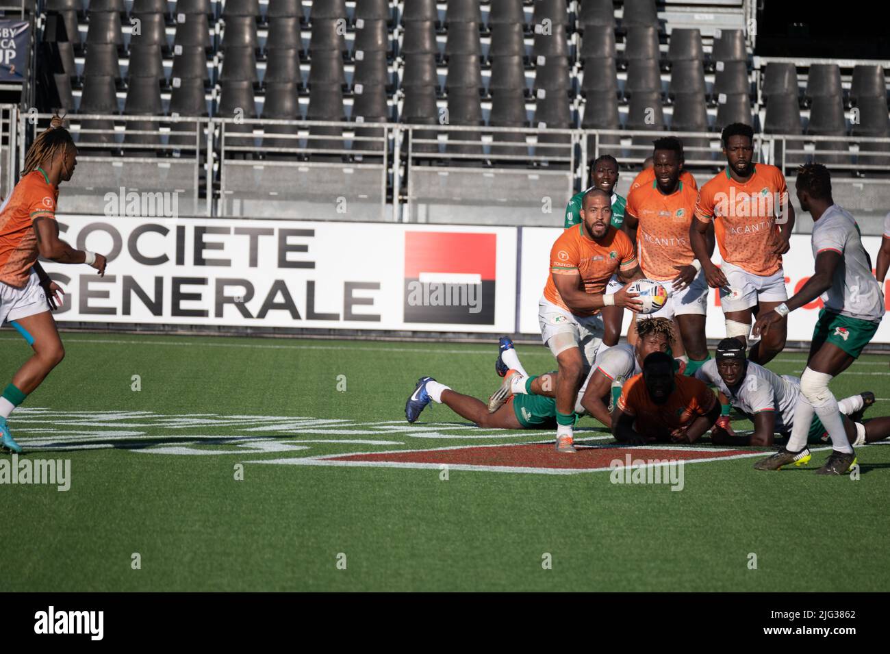 Ivory Coast Player during the Rugby Africa Cup 2022, World Cup 2023 ...