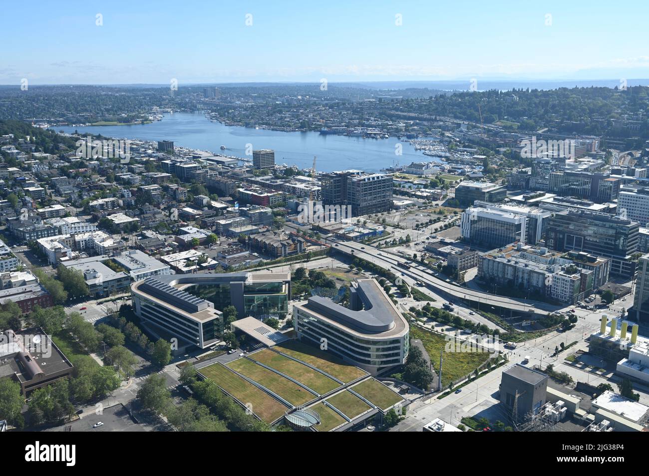 Views of Seattle from the Space Needle Stock Photo - Alamy
