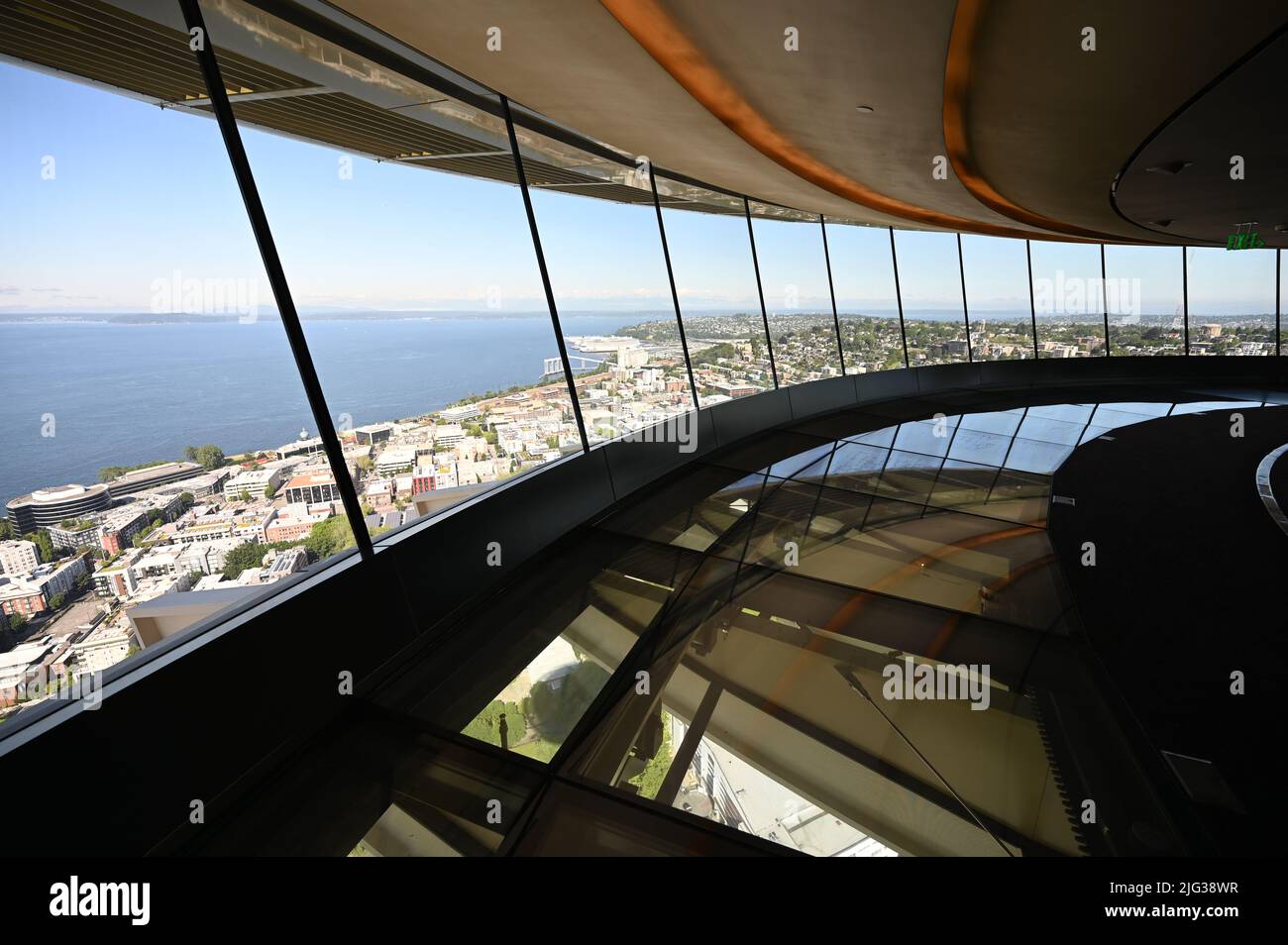 Space needle tower floor hi-res stock photography and images - Alamy