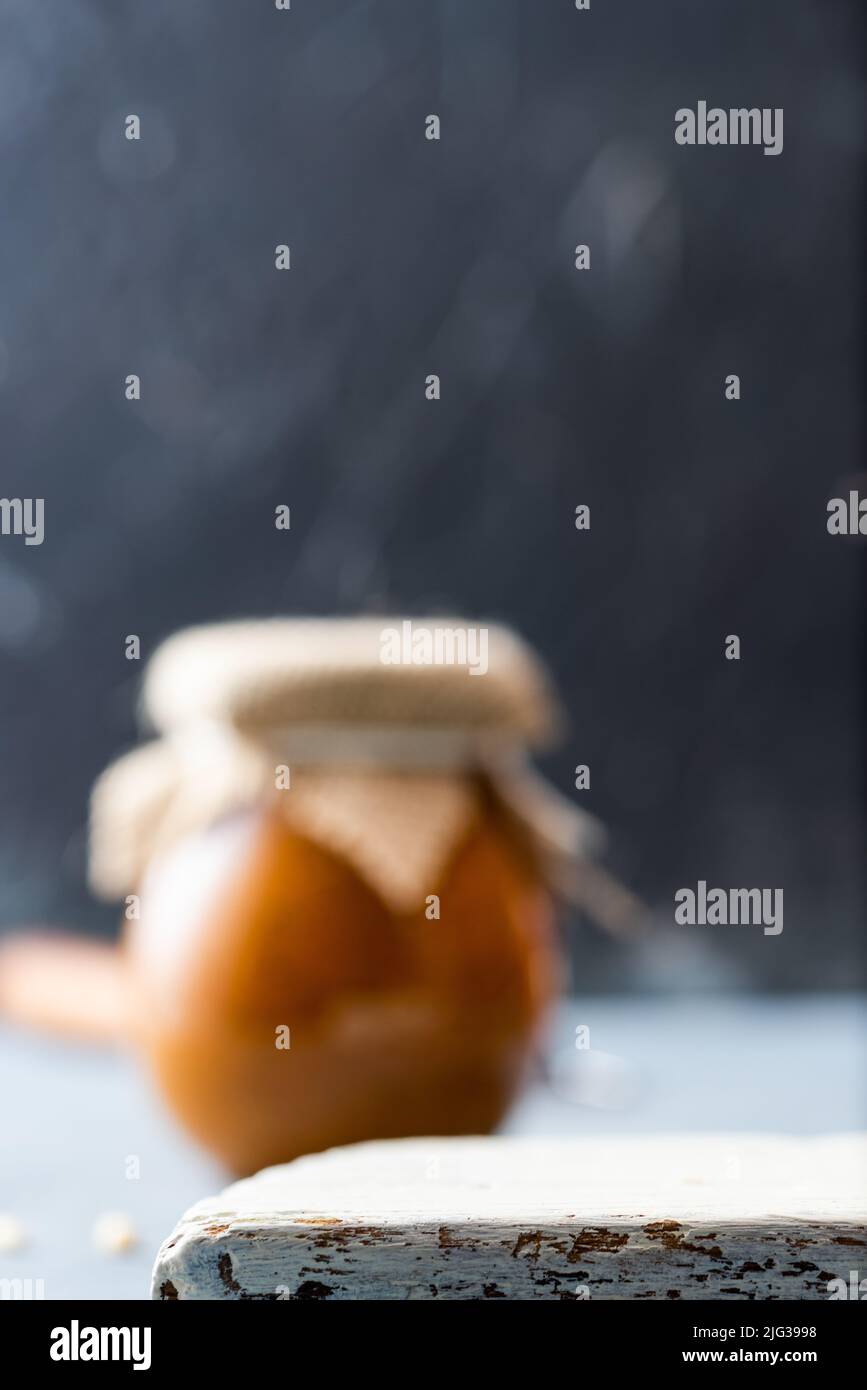 Food Mockup Product Presentation. Defocused Food Background Stock Photo ...