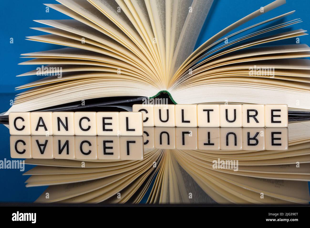 Symbolic image Cancel Culture: Letter cubes show the words Cancel ...