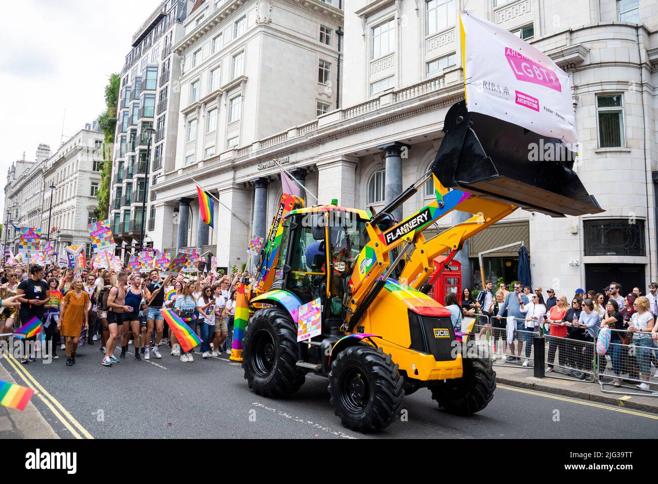 Architecture LGBT+ group at Pride London 2022, the fiftieth anniversary ...