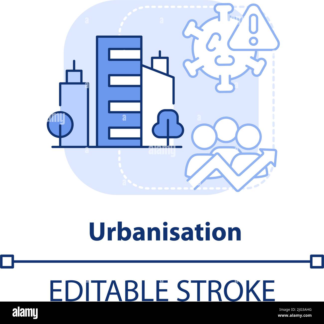 Urbanisation concept illustration Stock Vector Images - Alamy