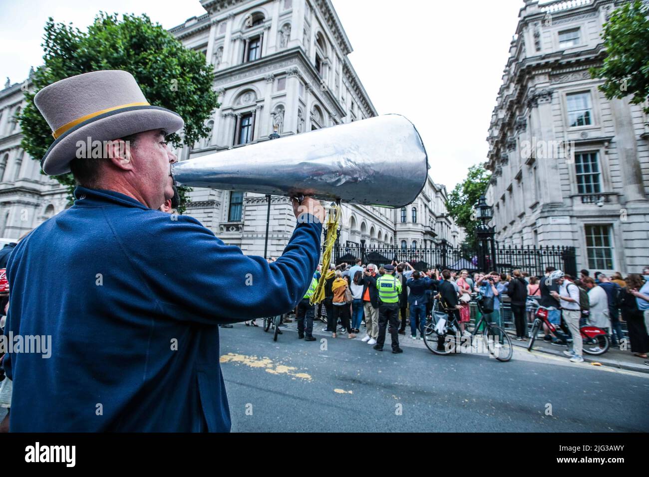 Steve bray with a mega phone hi-res stock photography and images - Alamy
