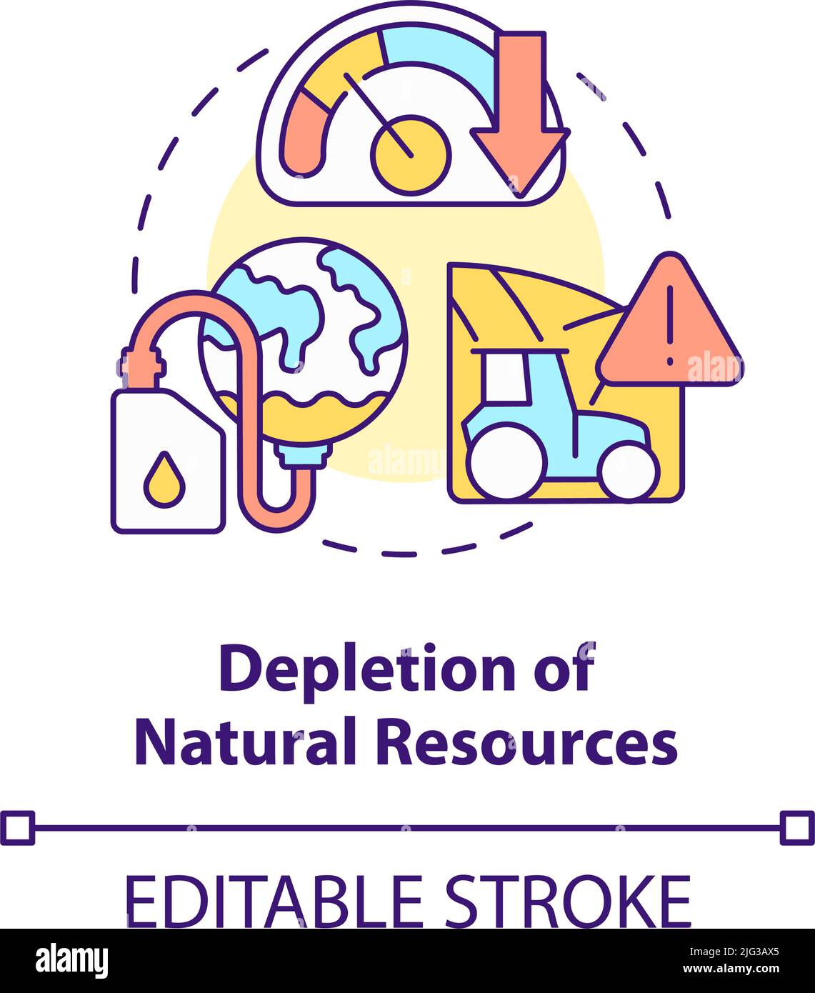 Depletion of natural resources Stock Vector Images - Alamy