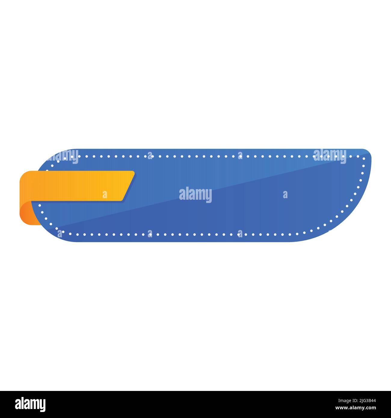 Blank Sale Label Or Tag, Template In Blue Color Stock Vector Image ...