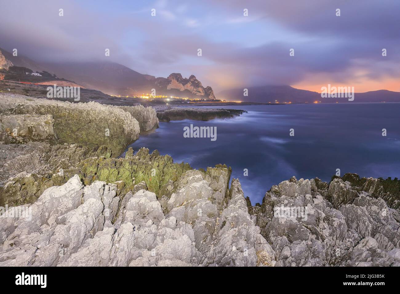 Spectacular seascape of Isolidda Beach near San Vito cape. Popular ...