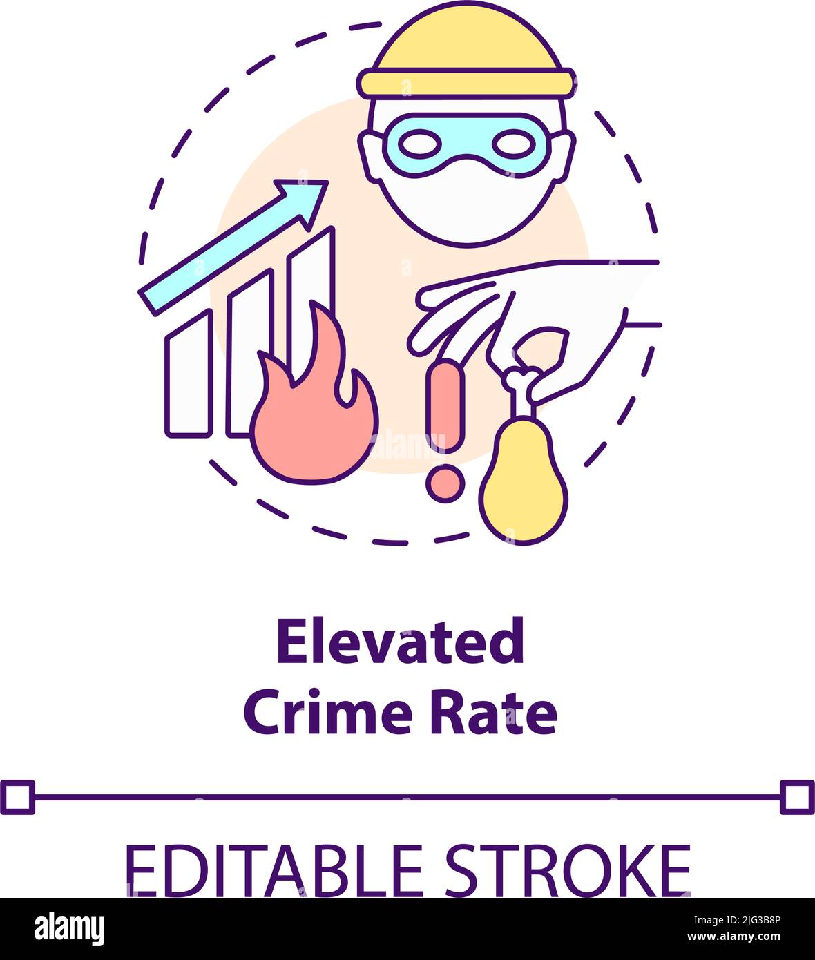 Crime rate Stock Vector Images - Alamy