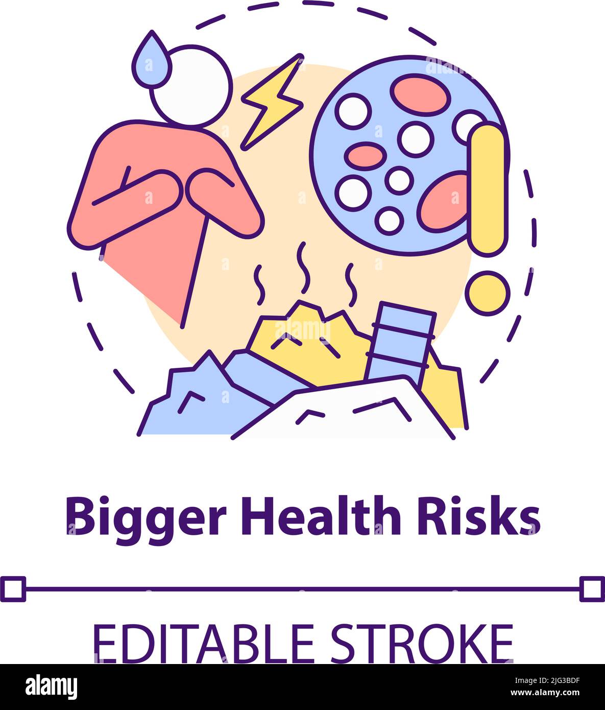 Infectious risks Stock Vector Images - Alamy