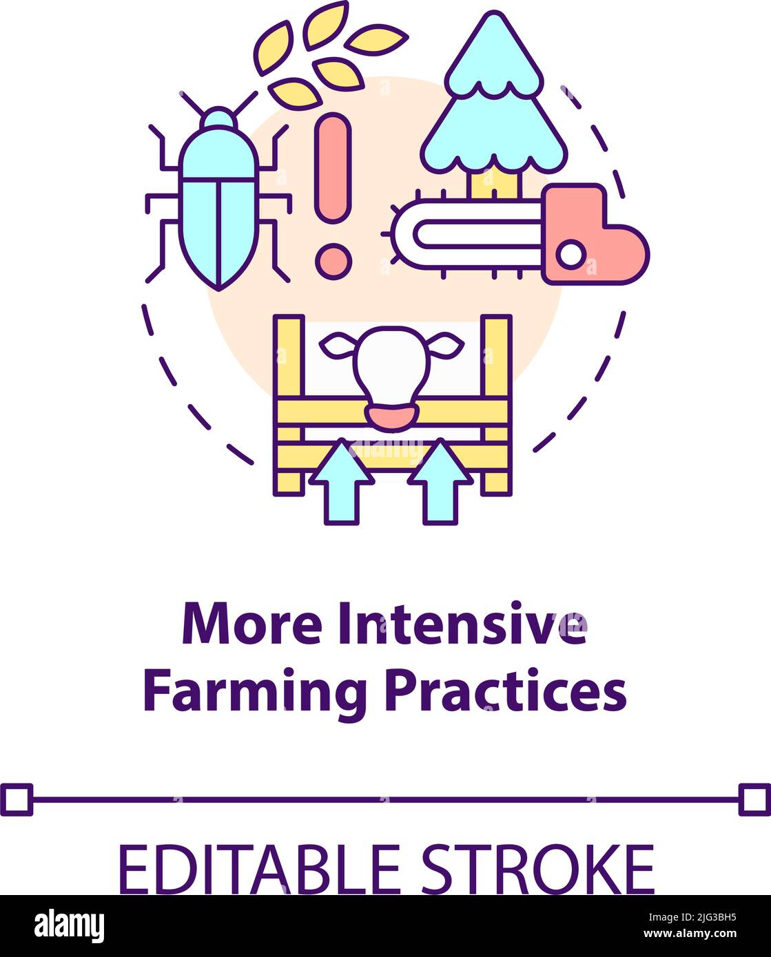 More intensive farming practices concept icon Stock Vector Image & Art ...