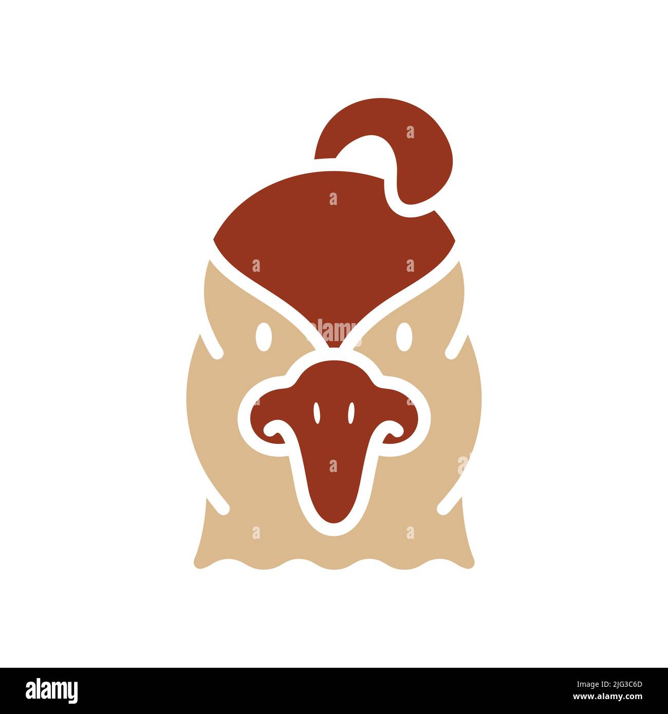 Quail glyph icon. Animal head vector symbol. Agriculture sign. Graph ...