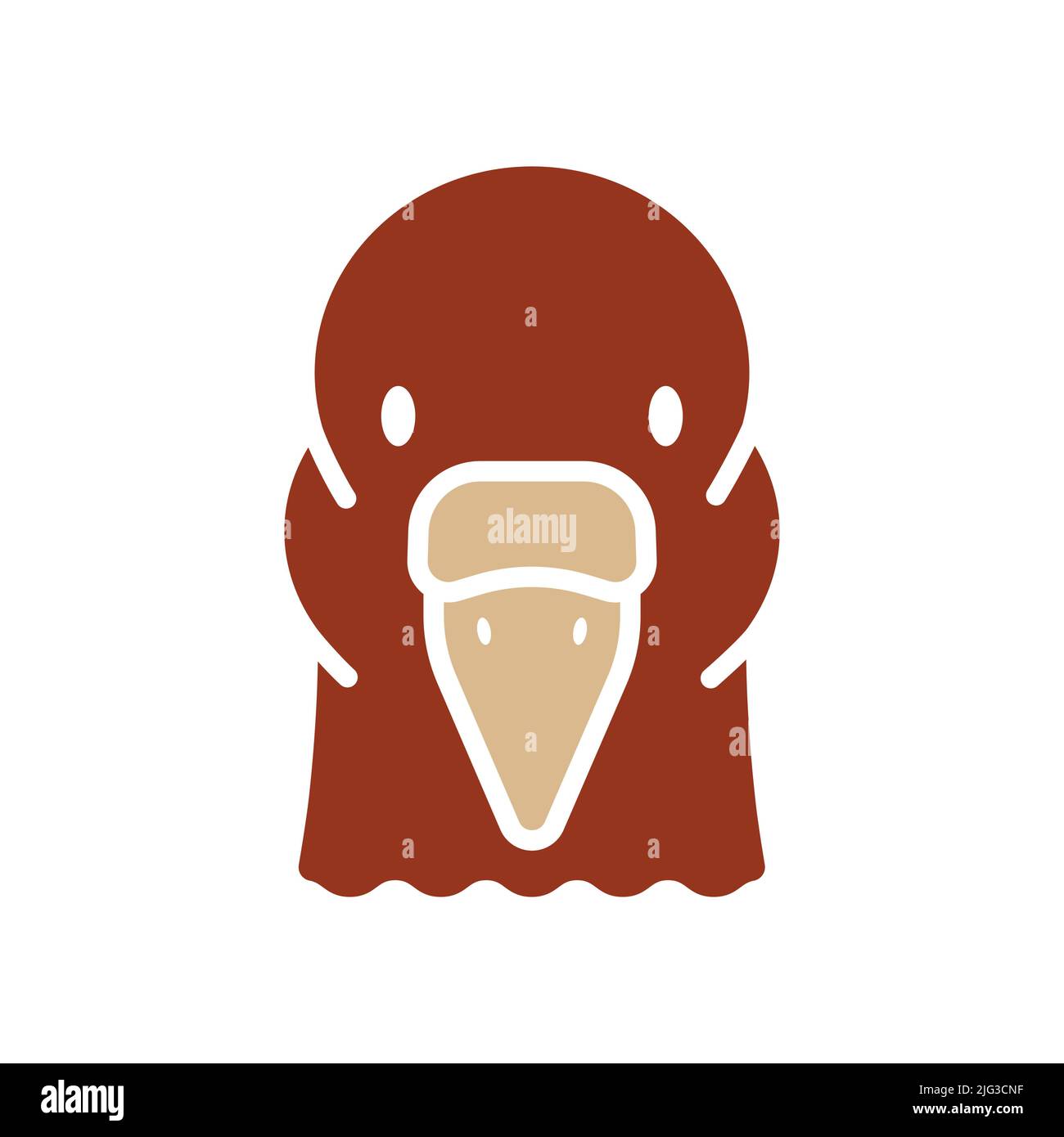 Dove glyph icon. Animal head vector symbol. Agriculture sign. Graph ...