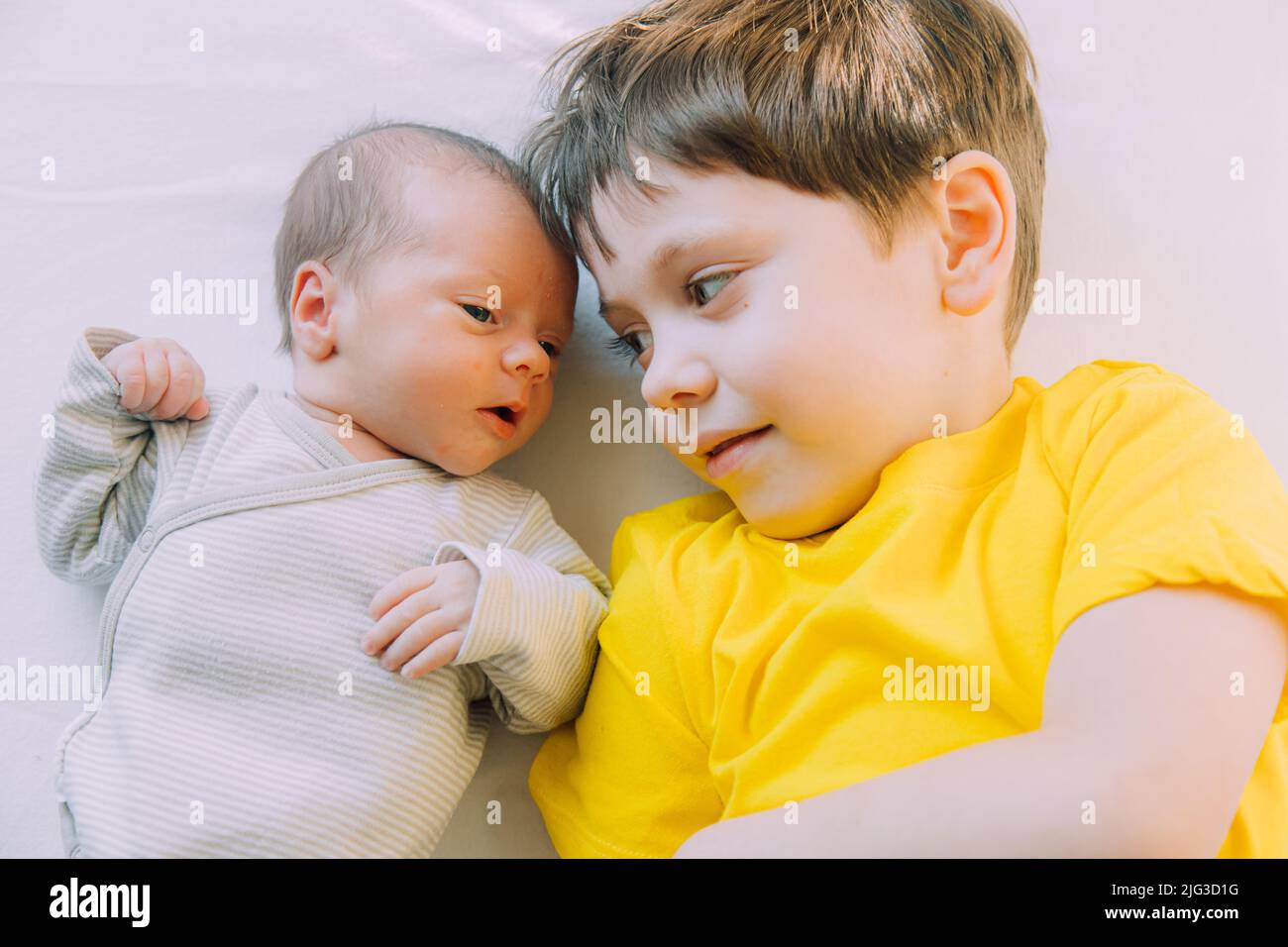 Two brothers lie lifestyle. An article about fraternal friendship. An ...