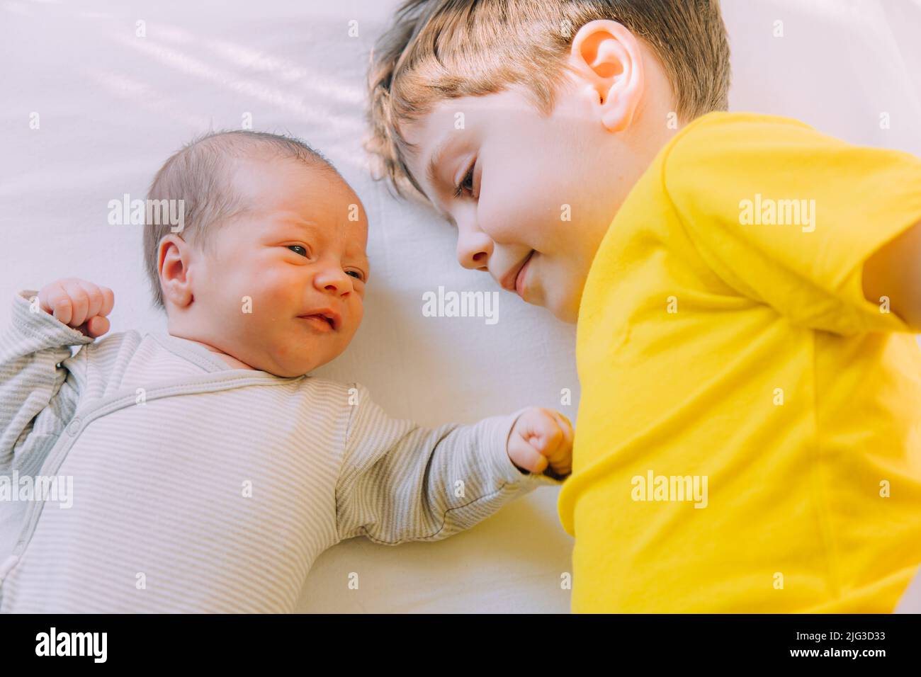 Two brothers lie lifestyle. An article about fraternal friendship. An ...