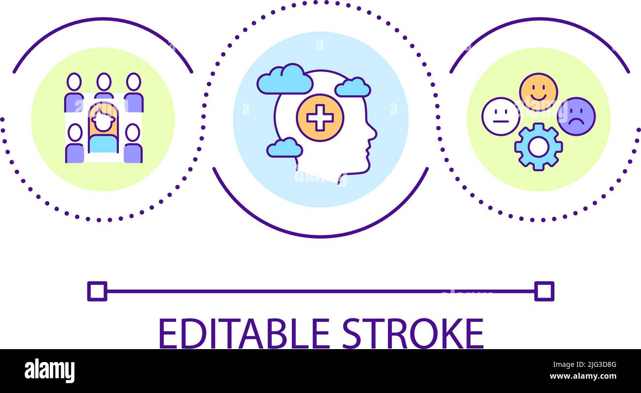 Socialization loop concept icon Stock Vector Image & Art - Alamy