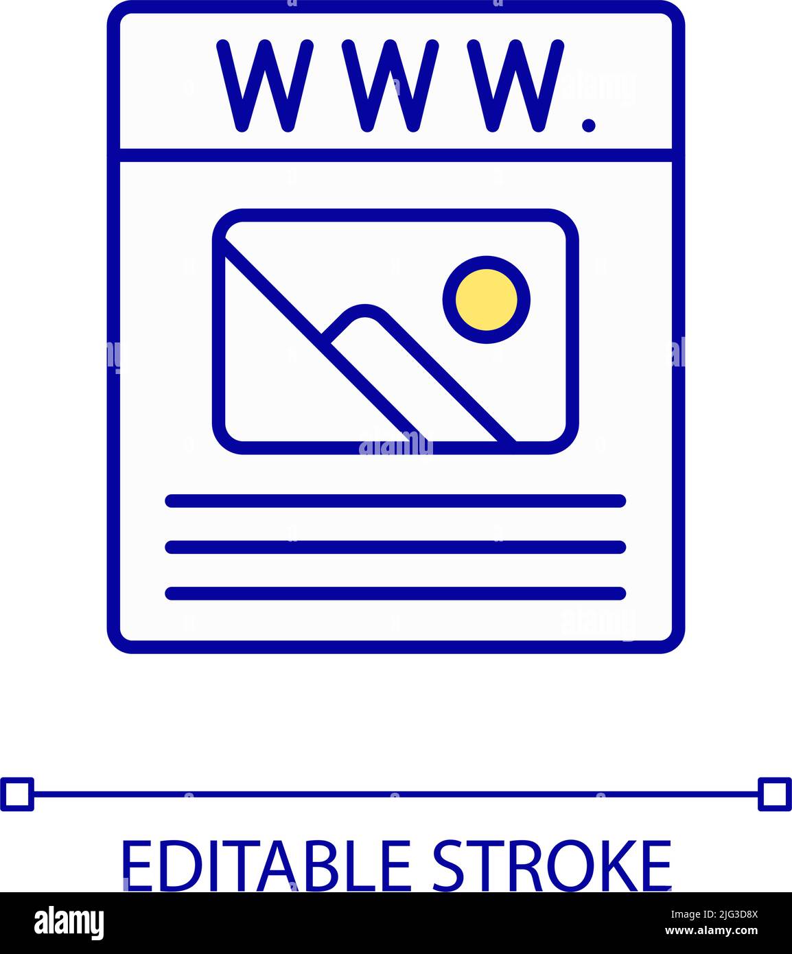 Webpage design RGB color icon Stock Vector Image & Art - Alamy