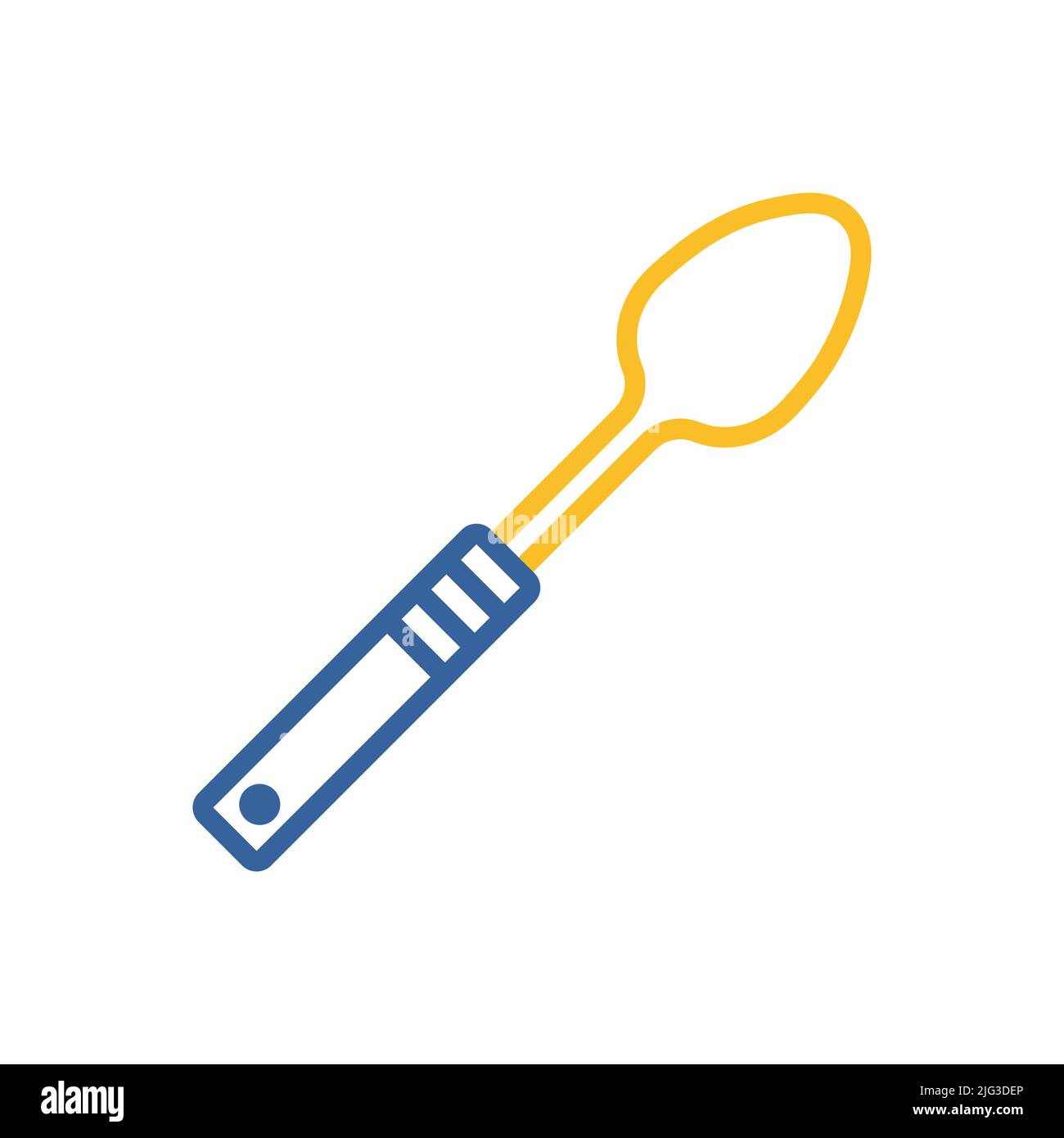 Large spoon vector icon. Kitchen appliances. Graph symbol for cooking ...