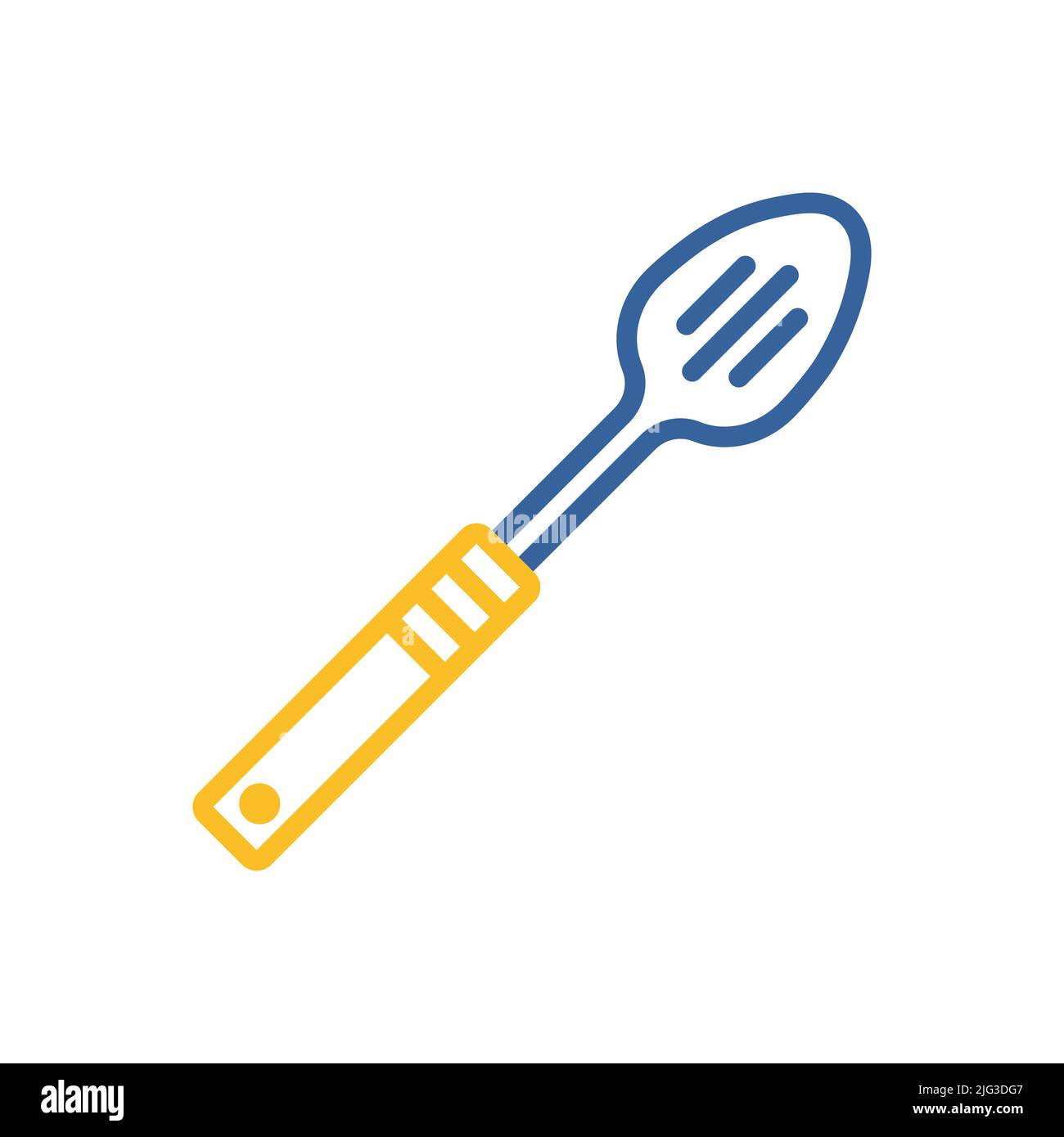 Spoon for draining vector icon. Kitchen appliances. Graph symbol for ...