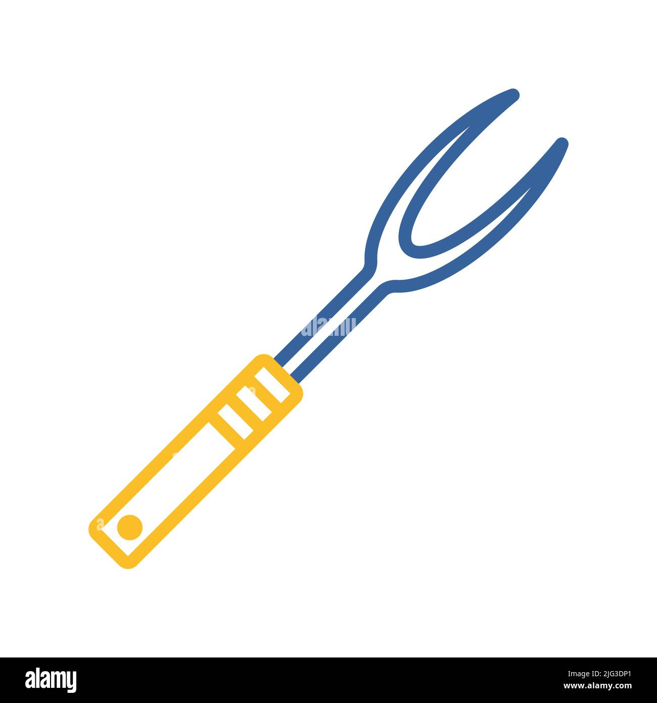 Big kitchen fork vector icon. Kitchen appliances. Graph symbol for ...