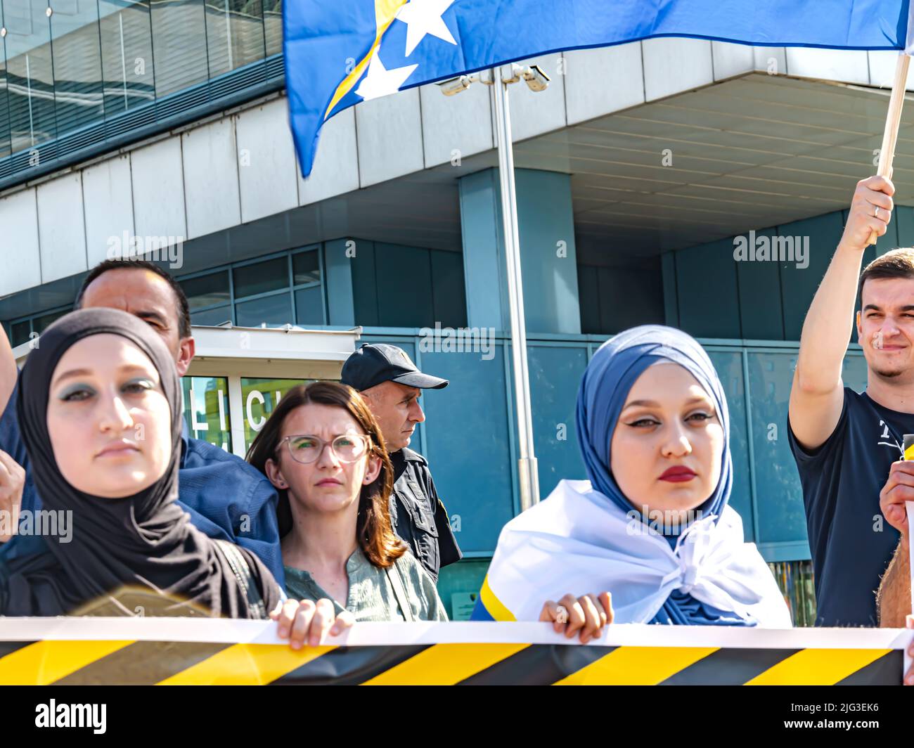 About 2,000 citizens protested today in front of the BiH parliament ...