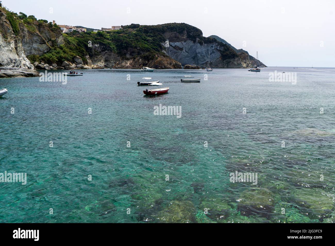 Cala dell’ Acqua Cove, Pontine Islands, Ponza, Lazio, Italy, Europe ...