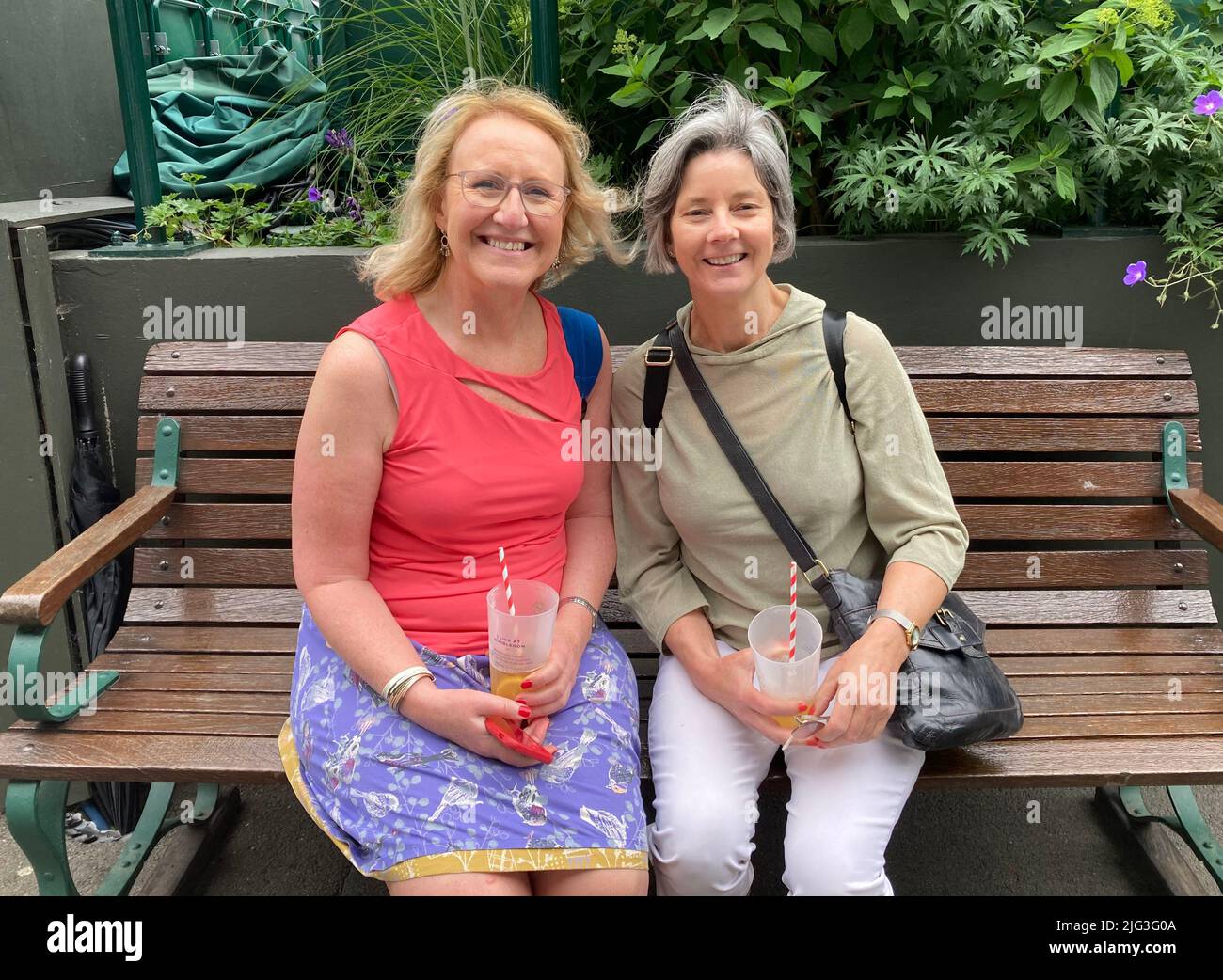 Jill Little, 60, and Kim Craig, 60, from Belfast attend day eleven of ...