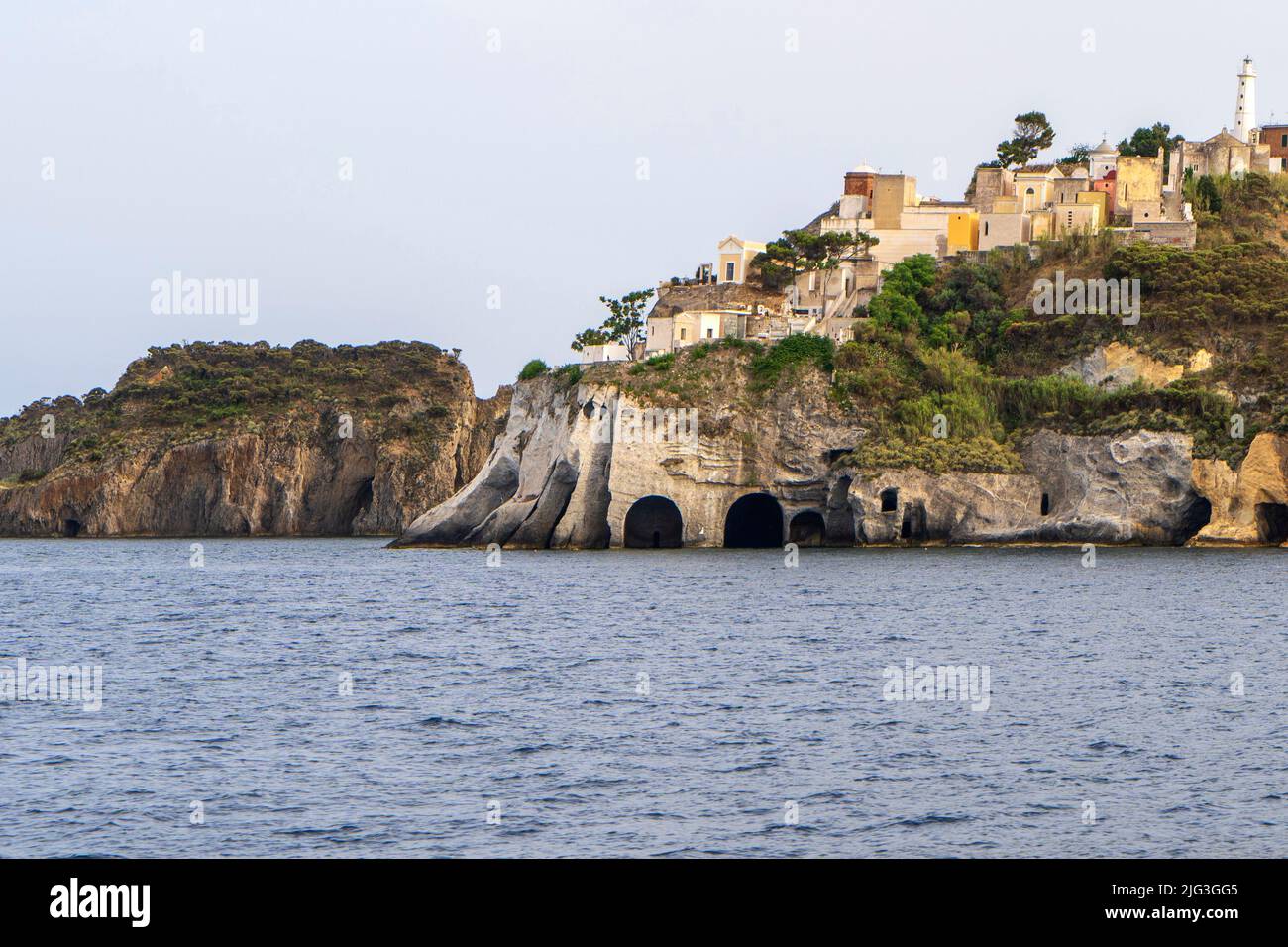 View of the Island of Ponza, Pontine Islands, Lazio, Italy, Europe ...