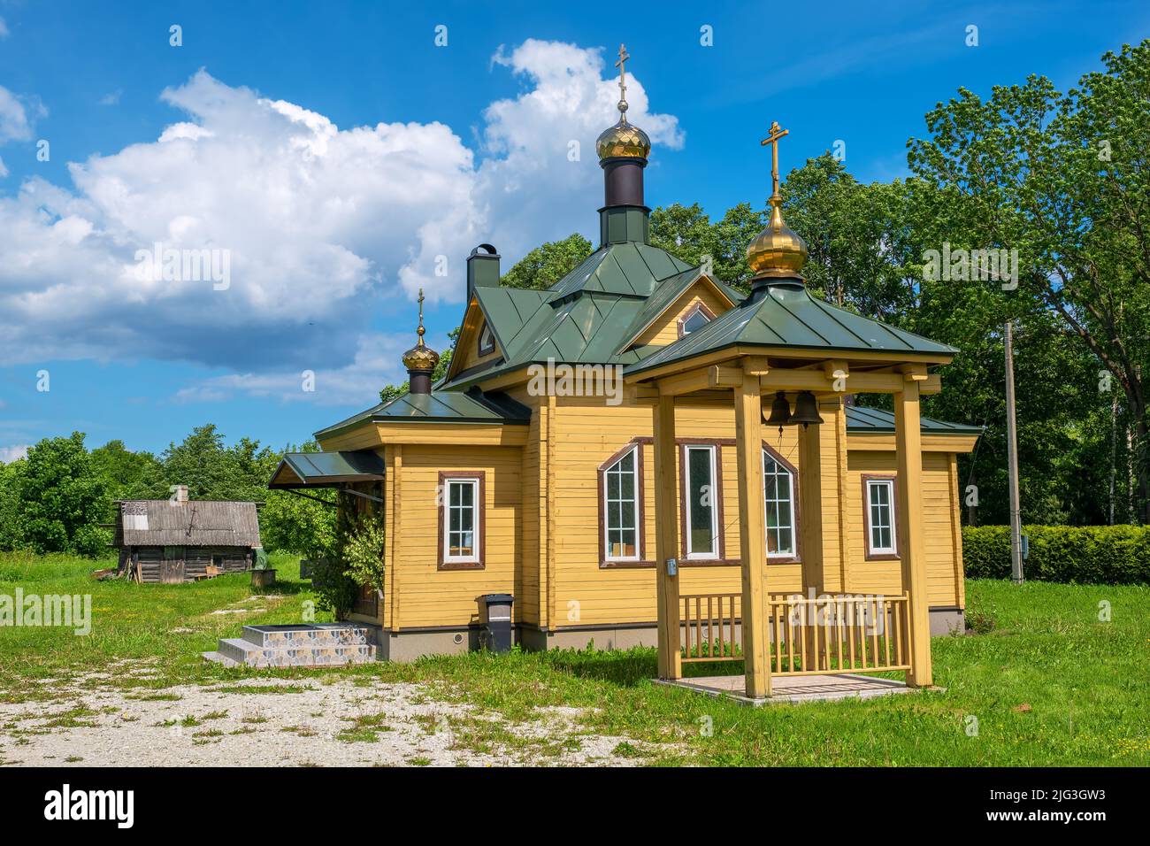 Orthodox church in Varnja, a village on the western shore of Lake ...