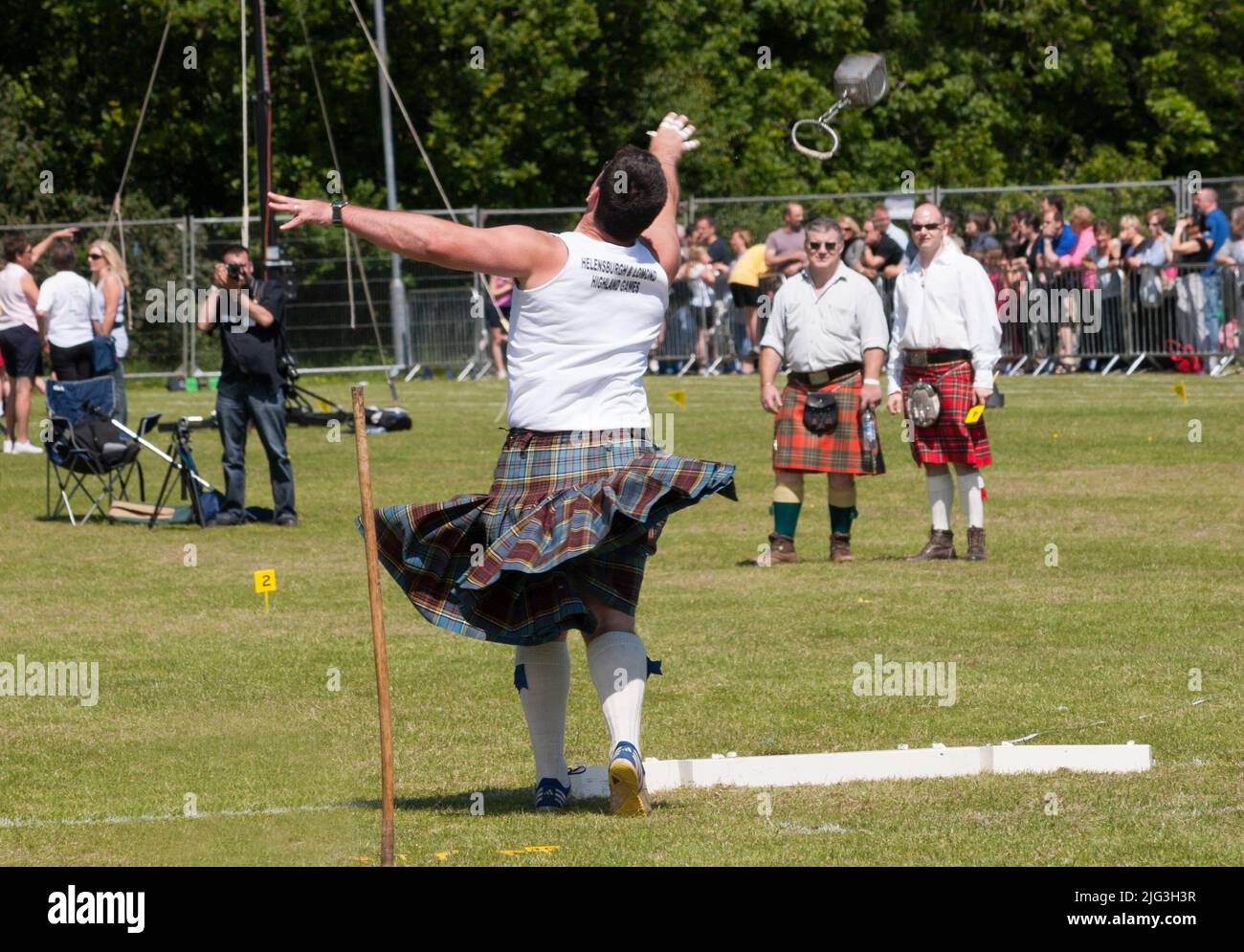 Hammer throw at Helensburgh and Lomond Highland Games, Helensburgh ...