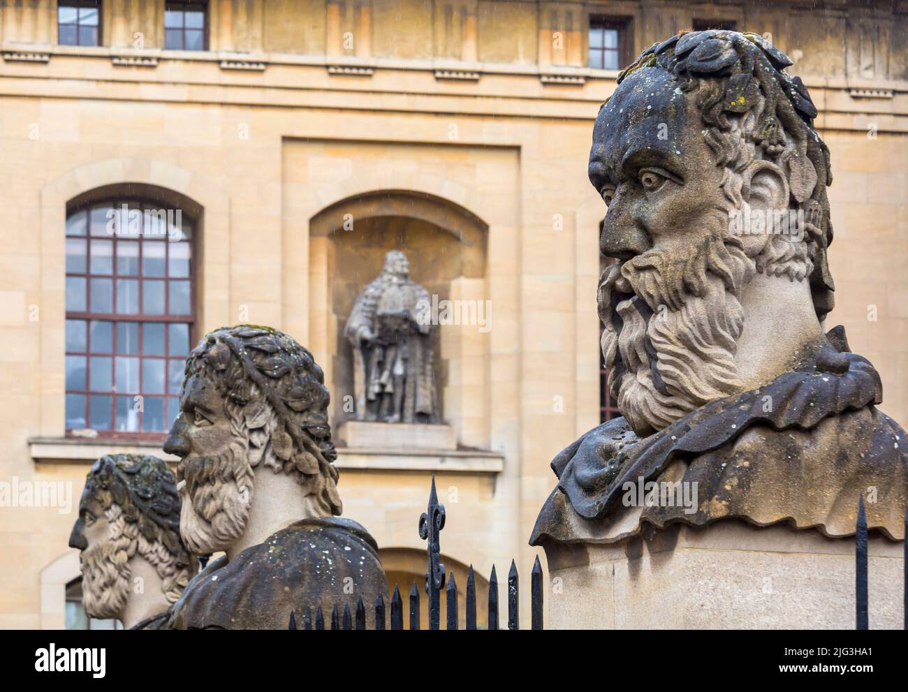 busts of classical philosophers, Emperor Heads, at the Sheldonian ...
