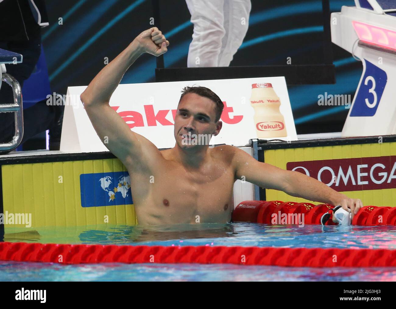 Kristof Milak of Hongrie Finale 100 M Butterfly Men during the 19th ...