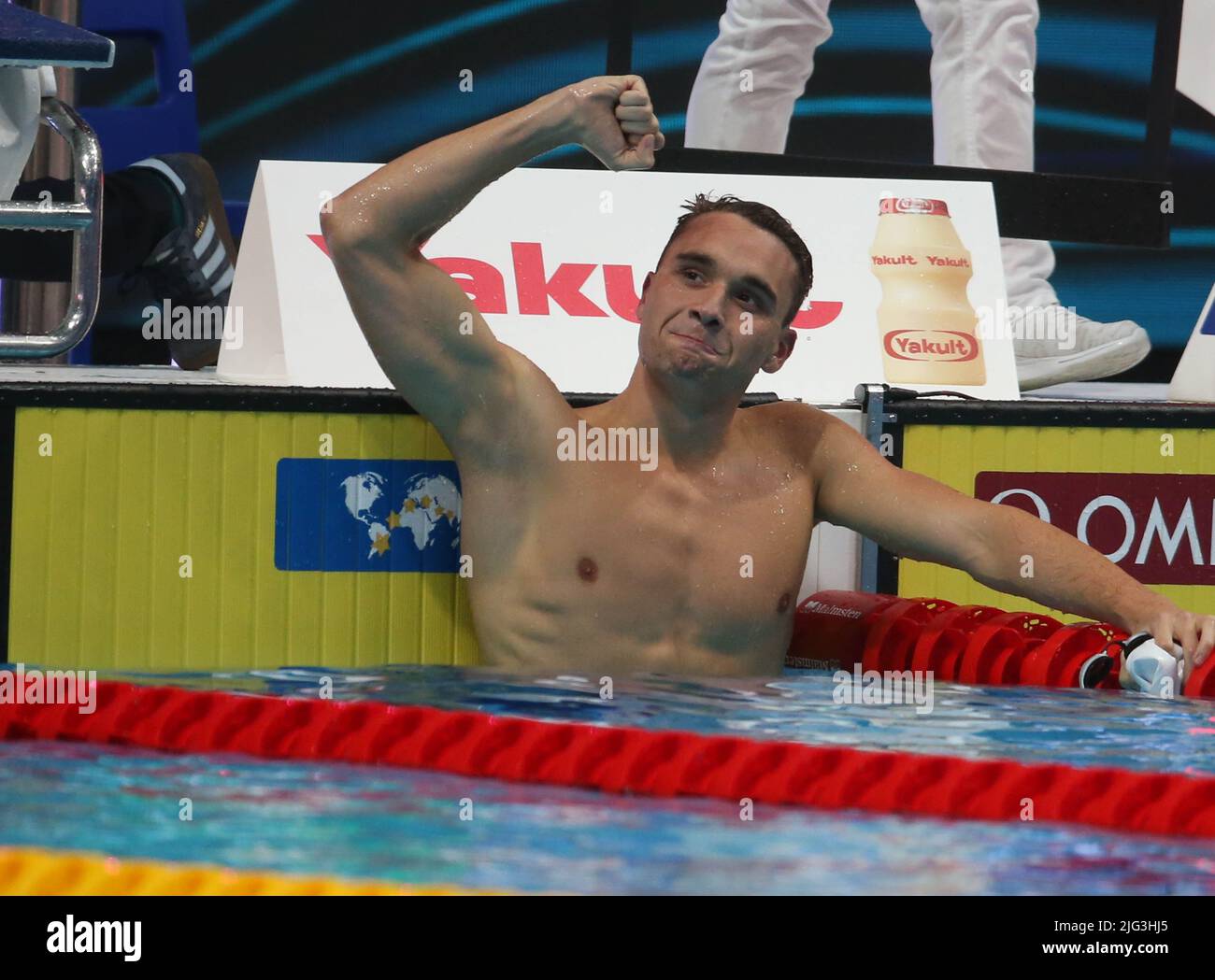 Kristof Milak of Hongrie Finale 100 M Butterfly Men during the 19th ...