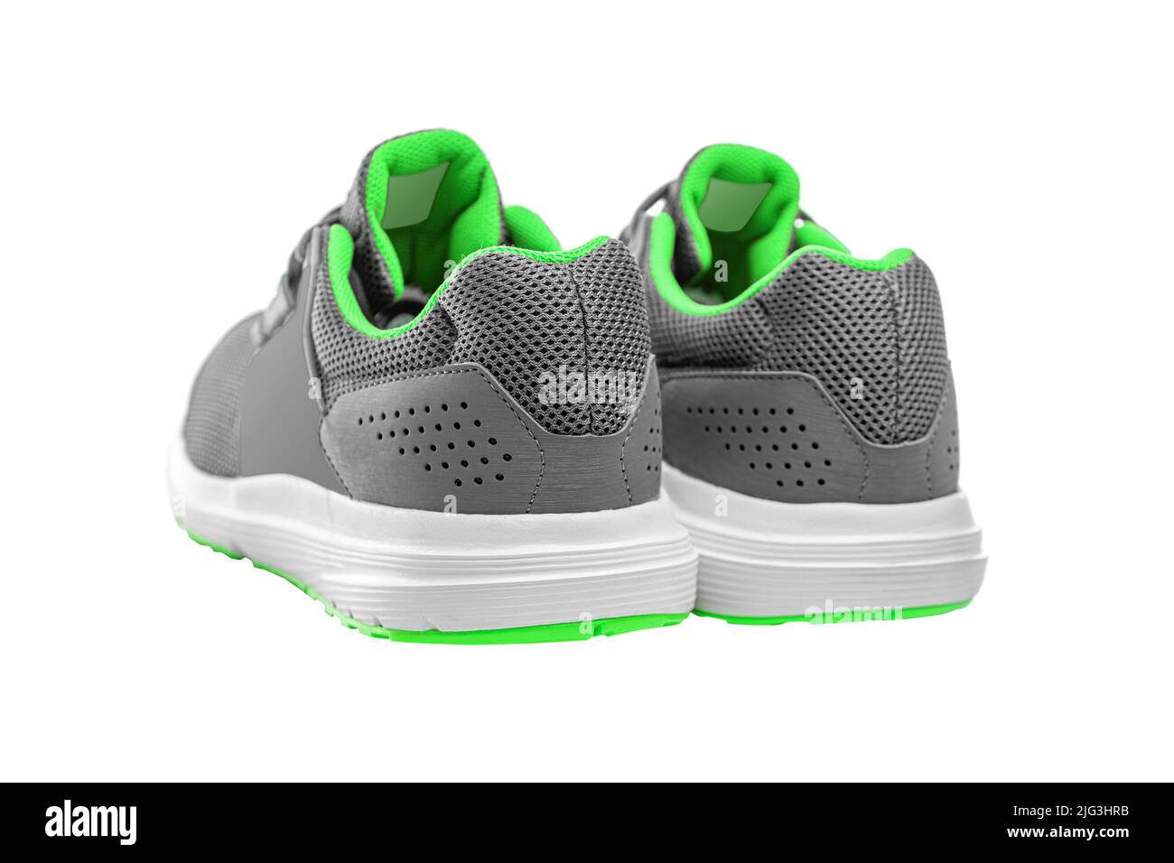 Stylish new sneakers back view Stock Photo - Alamy