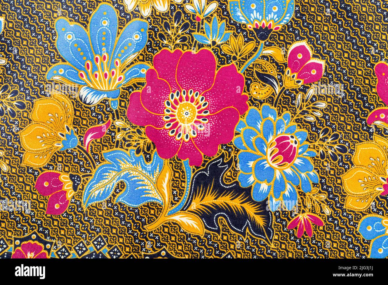 The Batik sarong pattern background in Thailand, traditional batik ...