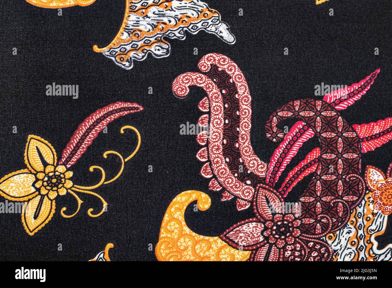 The Batik sarong pattern background in Thailand, traditional batik ...